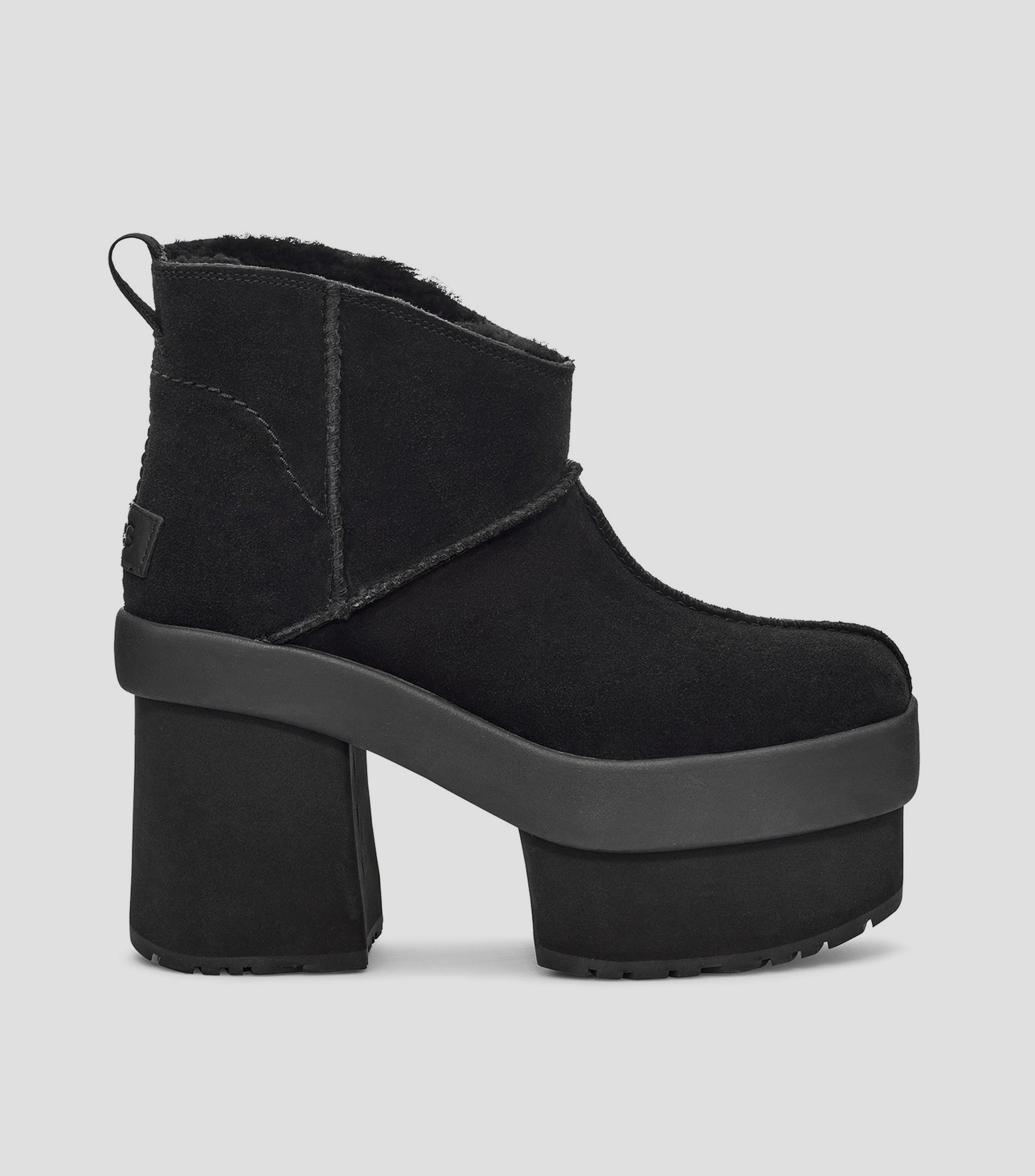 Ugg: Botines en Piel con Tacón Alto Media Luna Mujer | El Palacio de Hierro