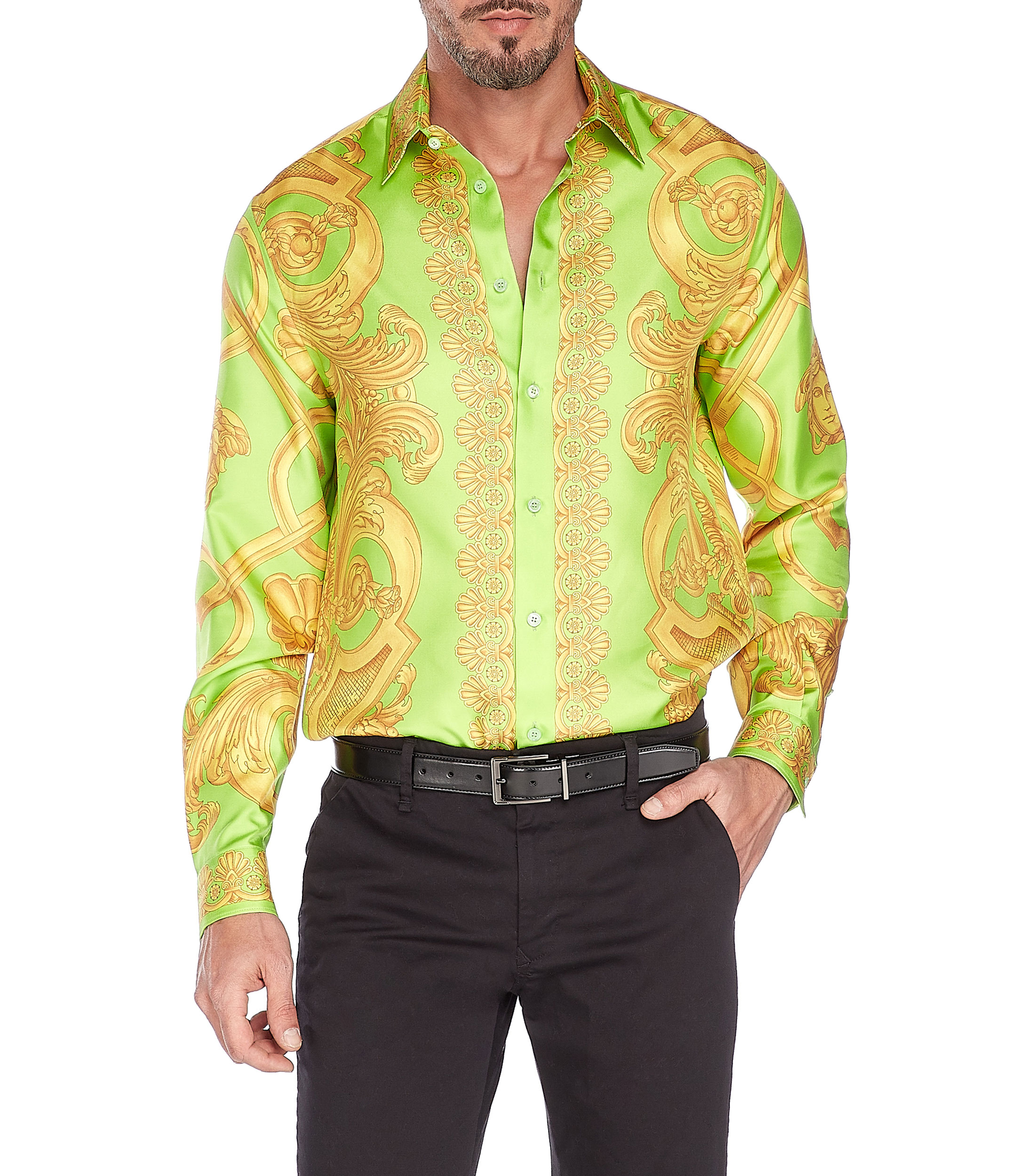 Versace Camisa mosaico de manga larga Hombre - El Palacio de Hierro