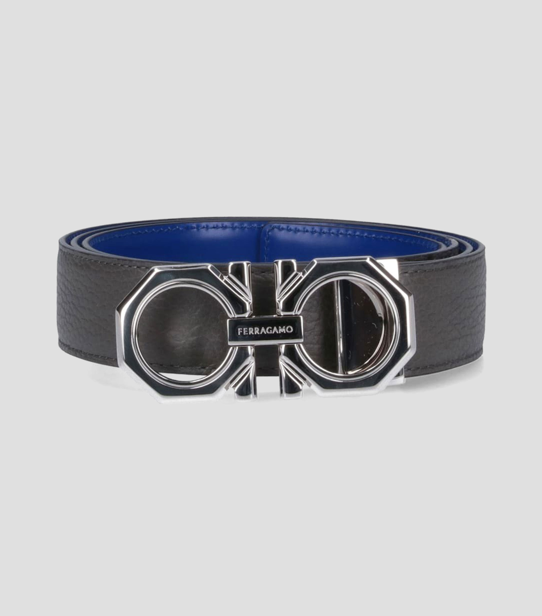 Ferragamo: Cinturón de cuero reversible Octagon Gancini | El Palacio de ...