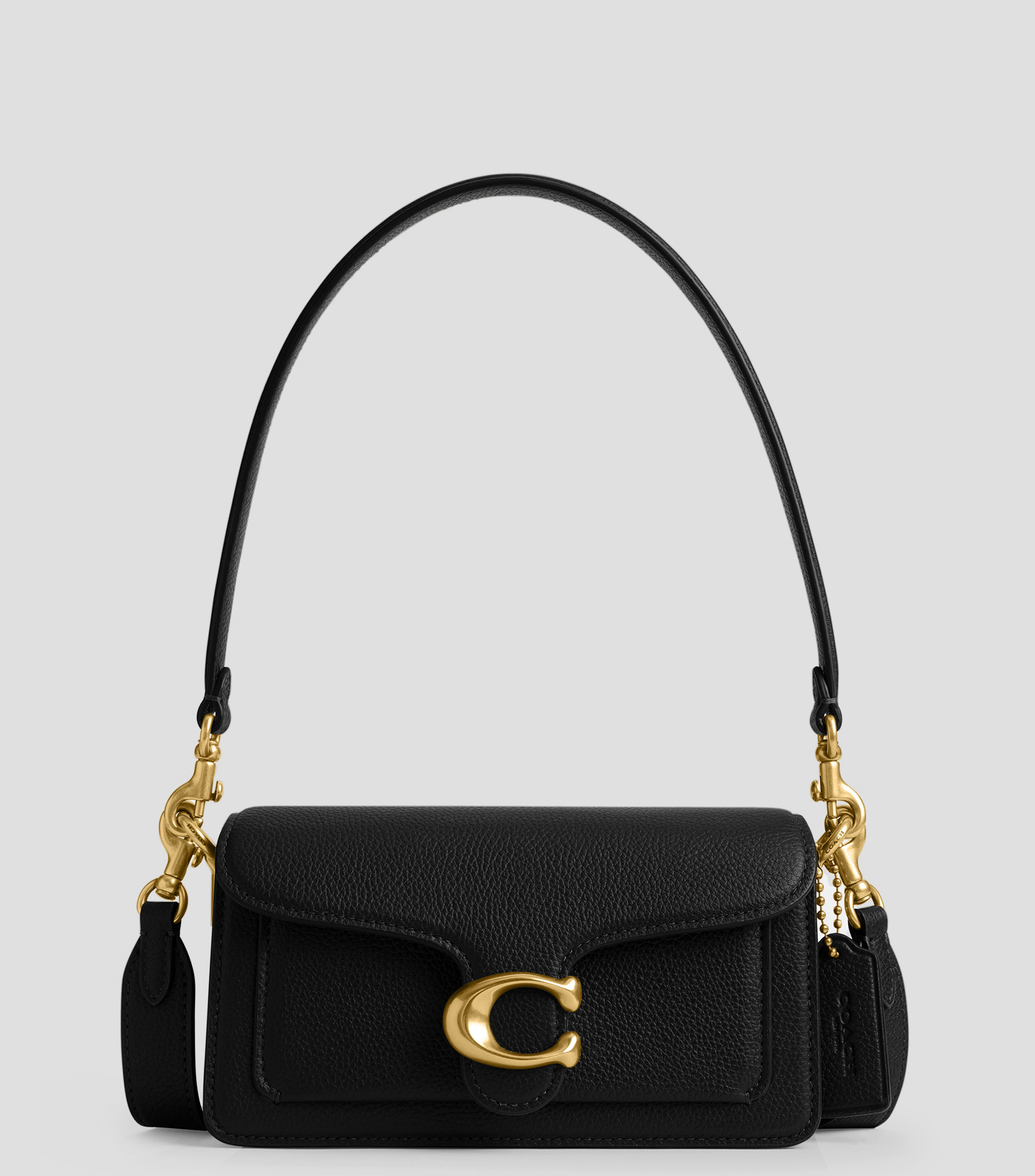 Coach Bolsa Shoulder Tabby negra en piel granulada Mujer |El Palacio de ...