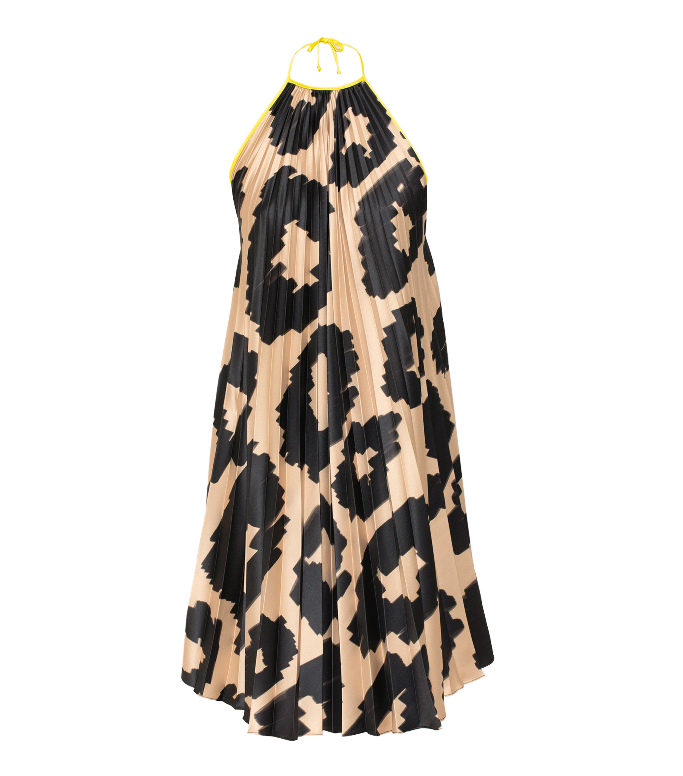 Jazmin Chebar: Vestido mini plisado con estampado Mujer | El Palacio de ...