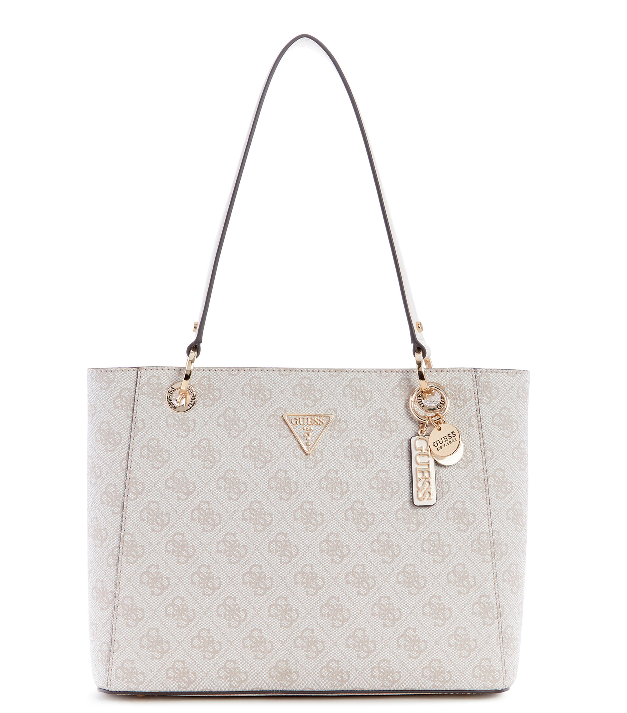 Guess: Bolso Tote S gris Noelle Mujer | El Palacio de Hierro
