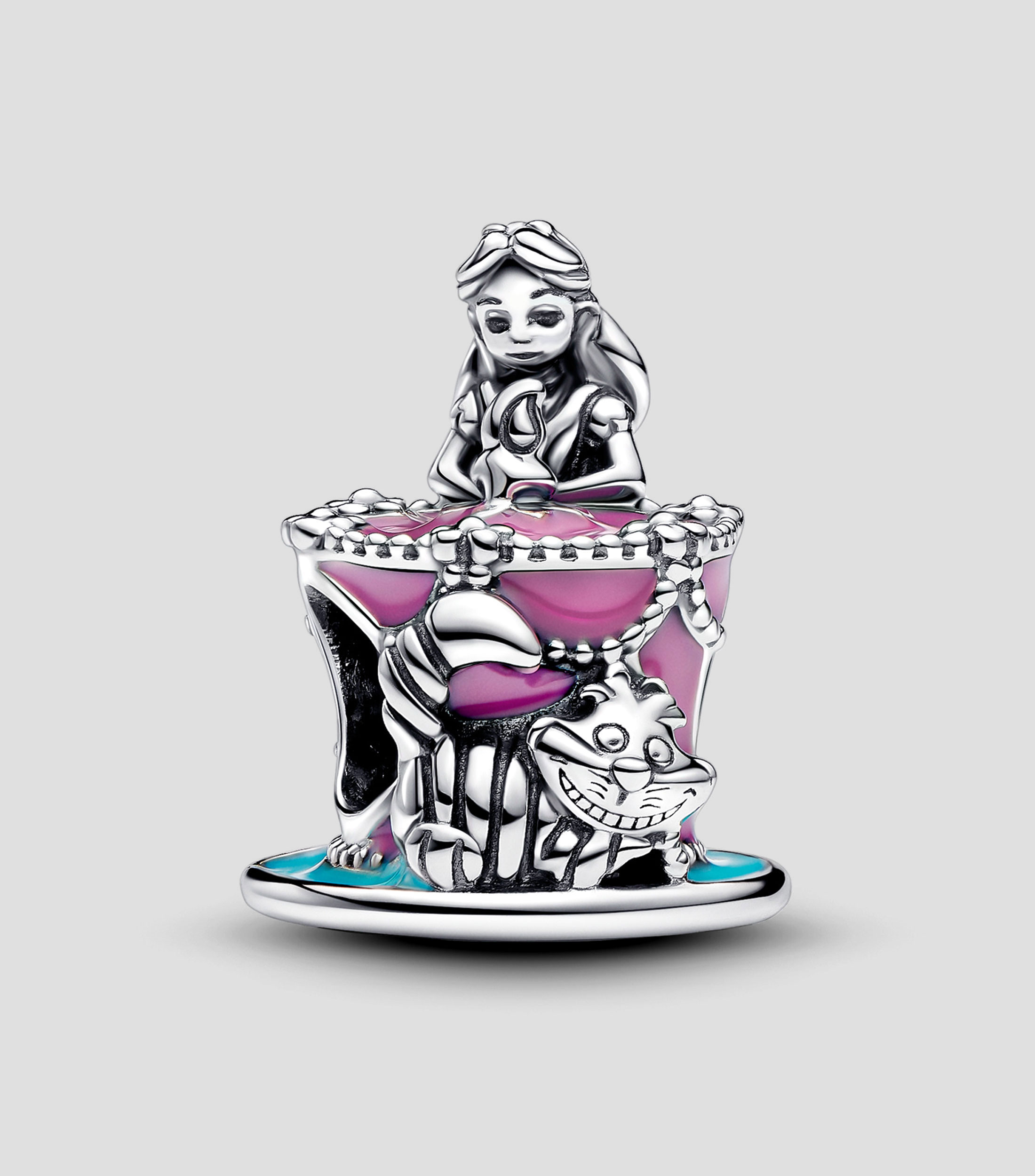Pandora: Charm Disney x Pandora Alice In Wonderland en plata Mujer | El ...
