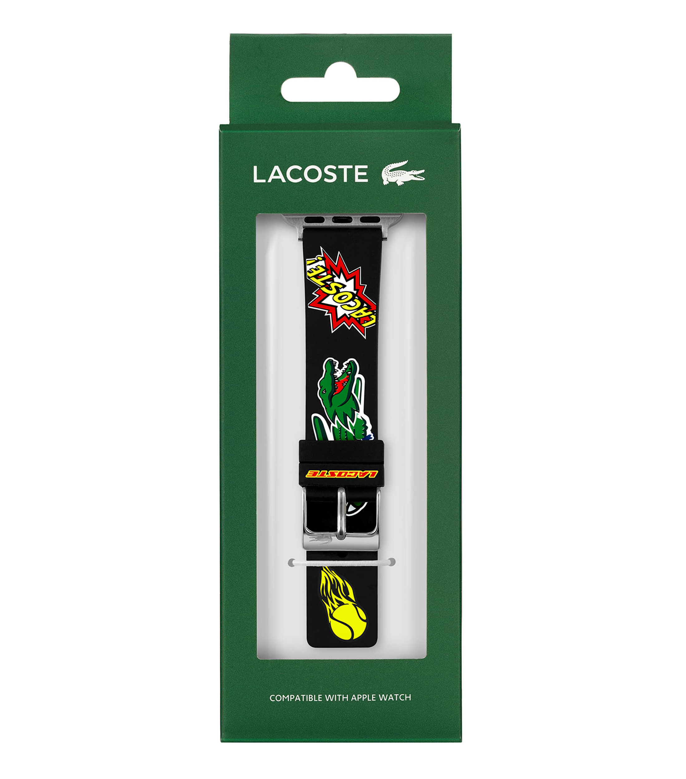 Lacoste Extensible para Reloj Apple Straps en Silicón Negro - El ...