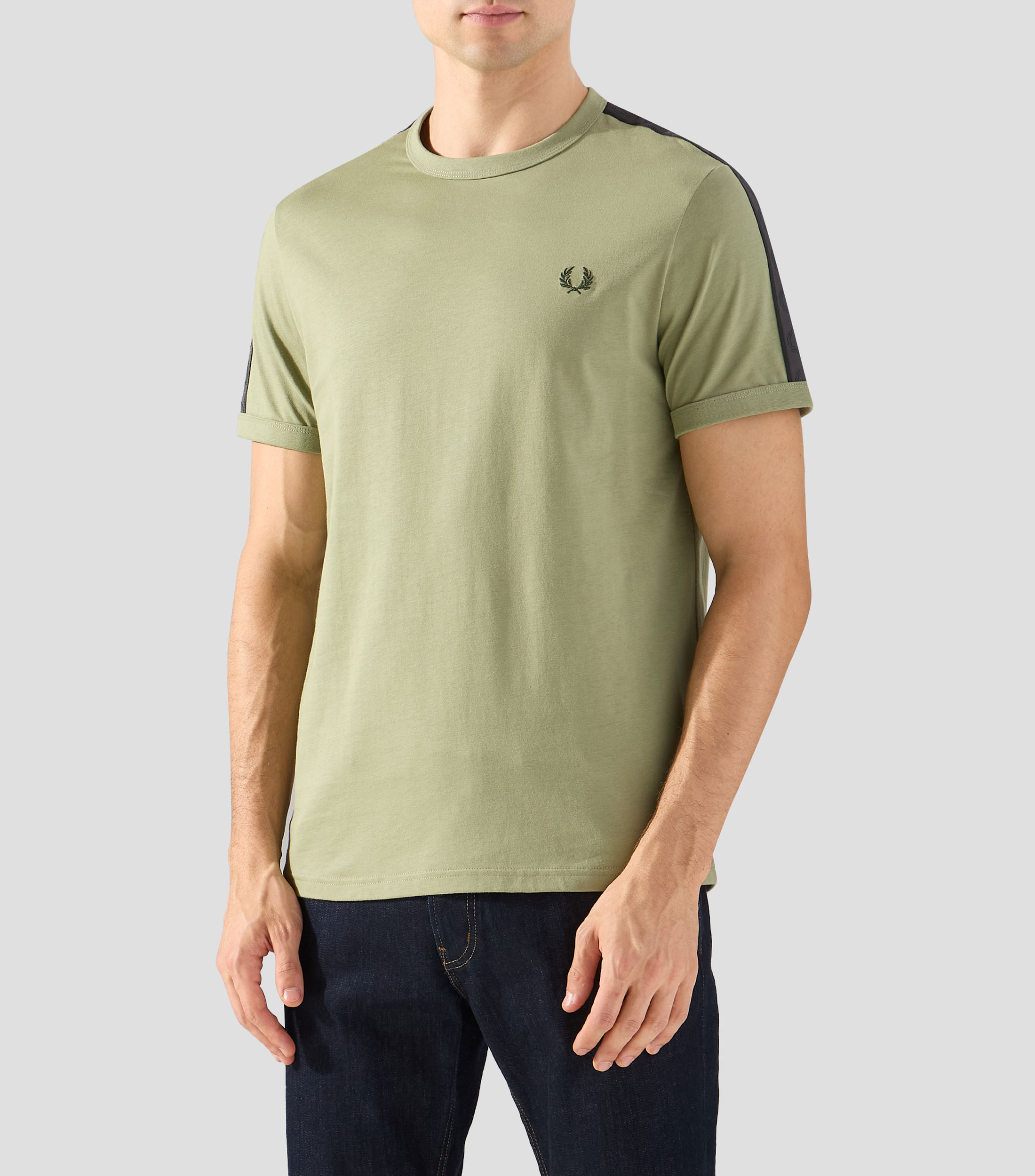 Fred Perry Playera cuello redondo manga corta lisa Hombre |El Palacio ...
