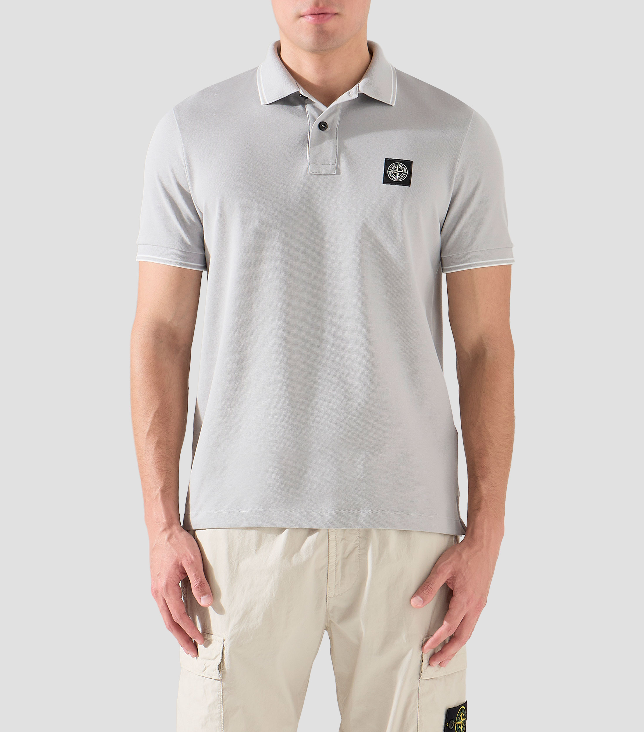 Stone Island: Playera tipo polo con manga corta Hombre | El Palacio de ...