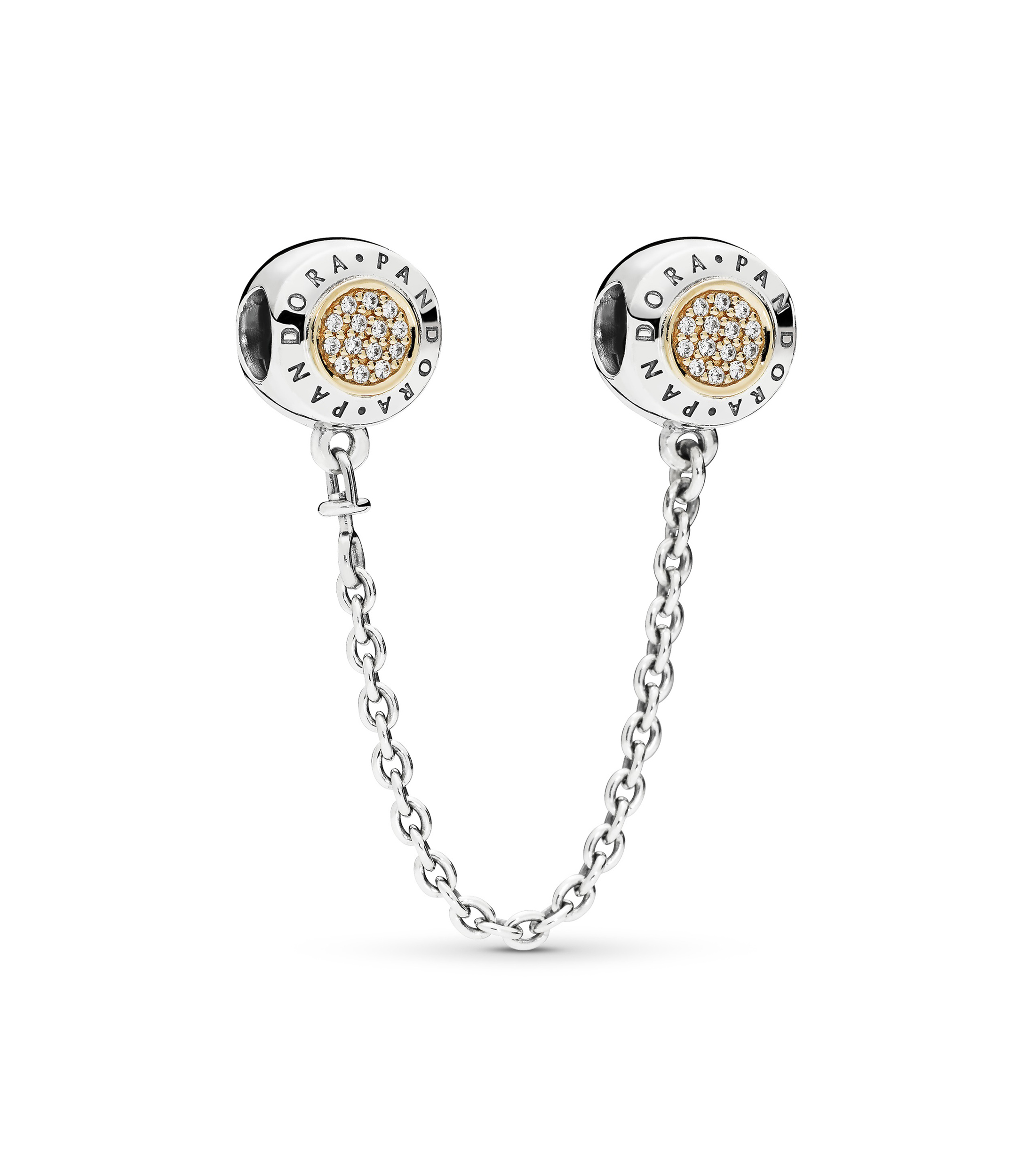 Pandora Charm en plata Logo Safety Chain Mujer - El Palacio de Hierro