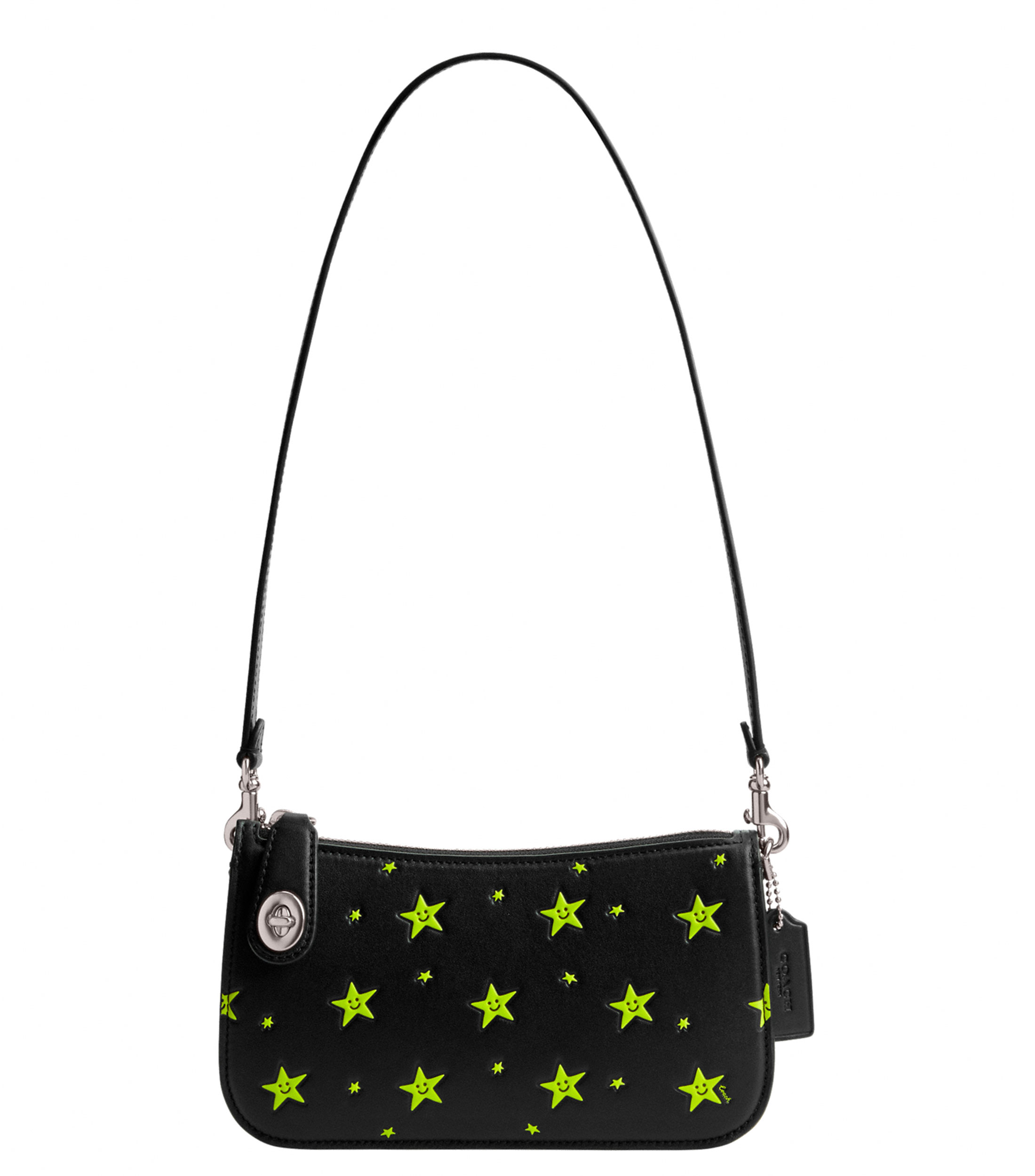 COACH: Bolso shoulder en piel vacuna con estampado de estrellas Mujer ...