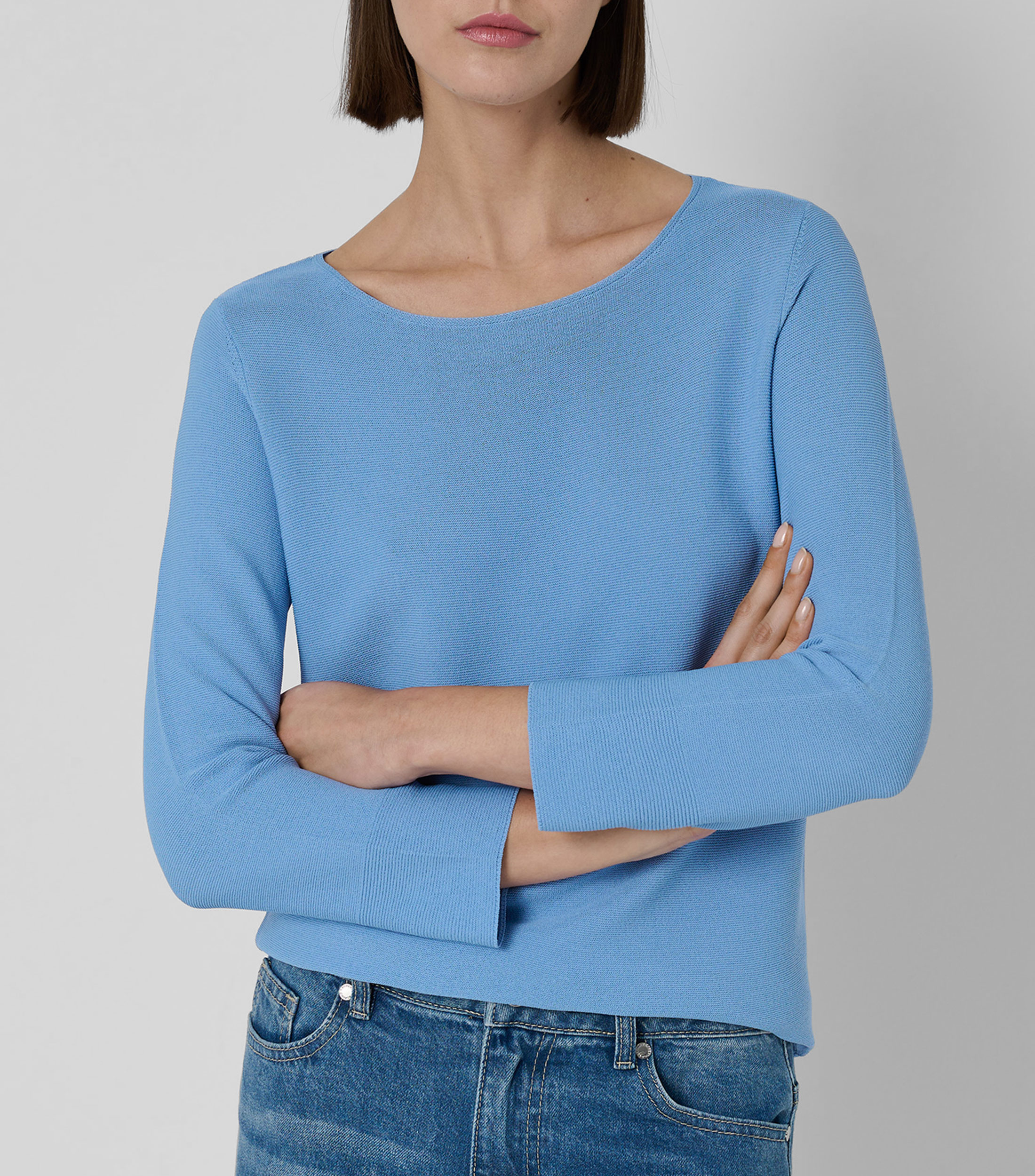 Roberto Verino: Blusa de cuello barco y manga 7,8 Mujer | El Palacio de ...