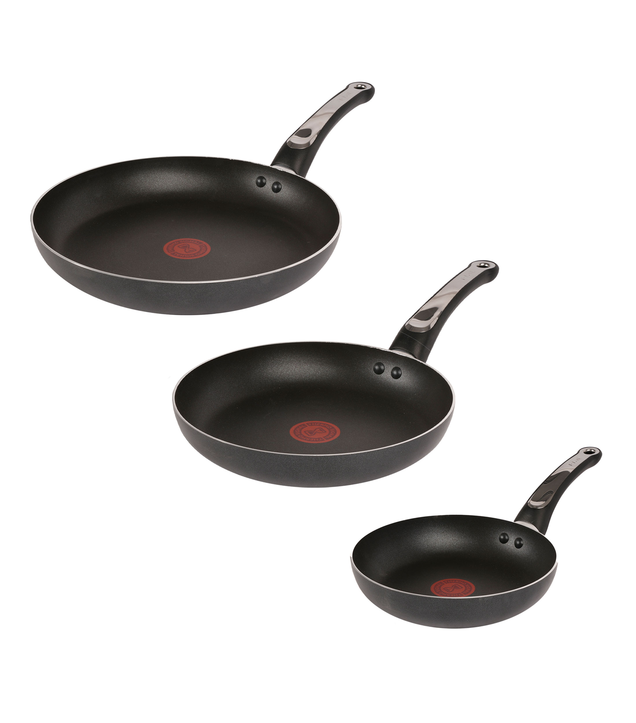 T-fal: Set 2 Sartenes en Aluminio 20, 24, 28 cm | El Palacio de Hierro