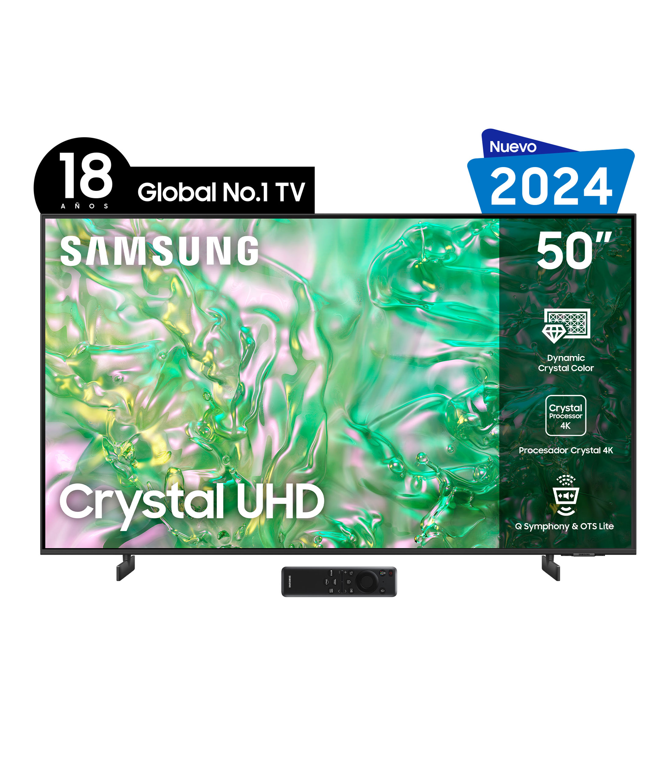 Samsung: Pantalla 50 Pulgadas Plana CRYSTAL ULTRA HD Tizen Smart TV ...