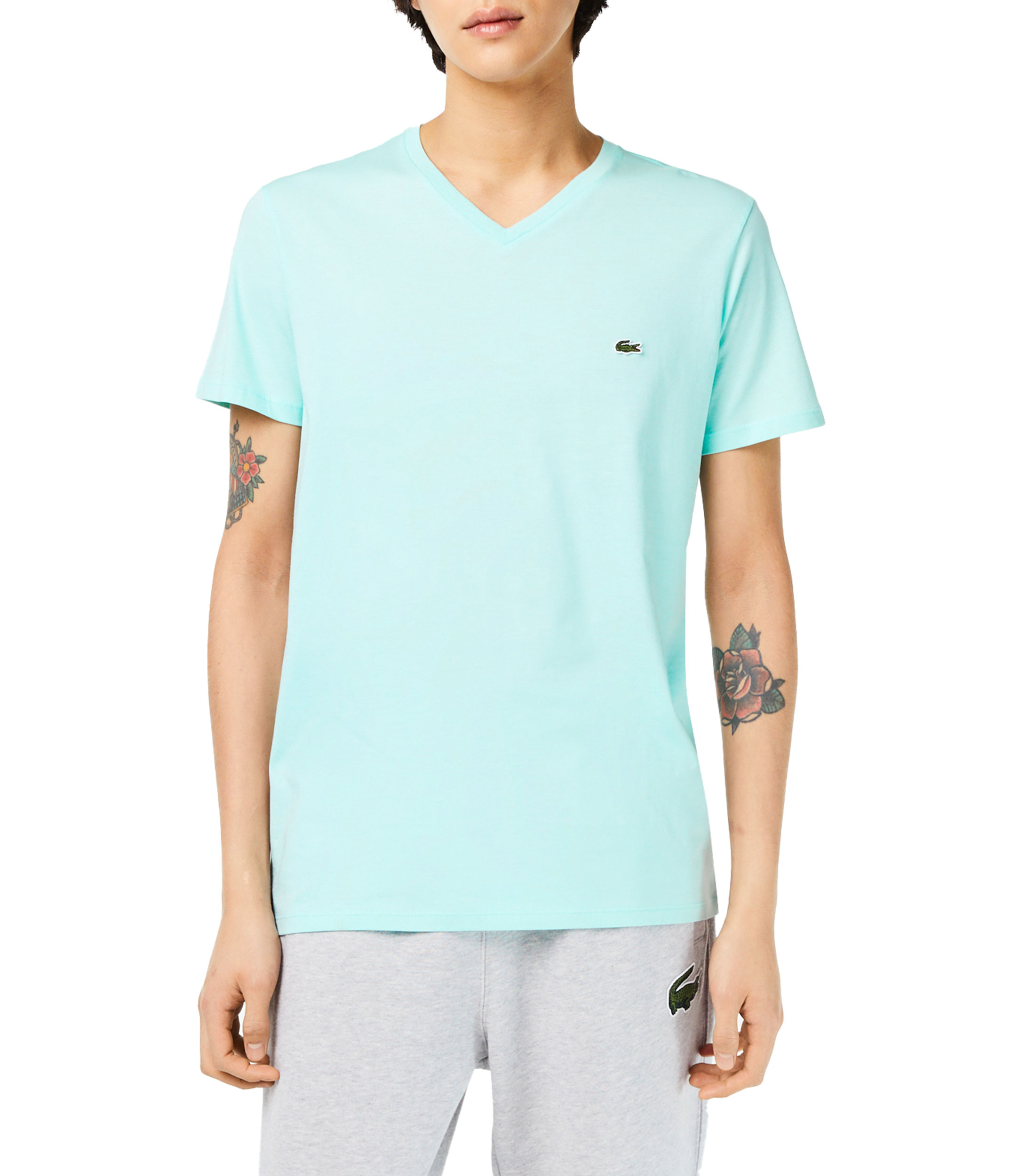 Lacoste: Playera verde de manga corta Hombre | El Palacio de Hierro