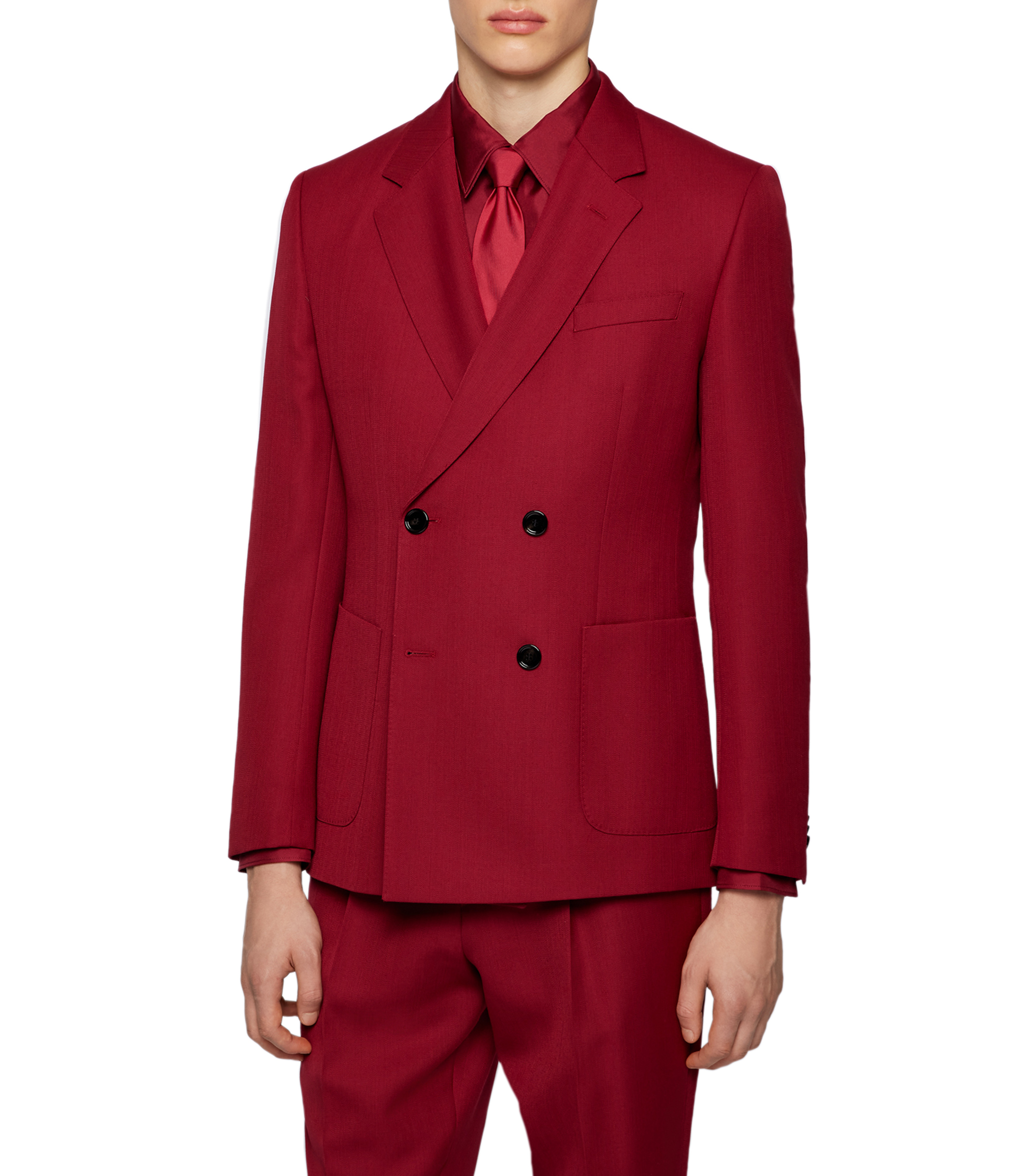 Boss Saco cruzado oversize fit con lana virgen Hombre - El Palacio de ...