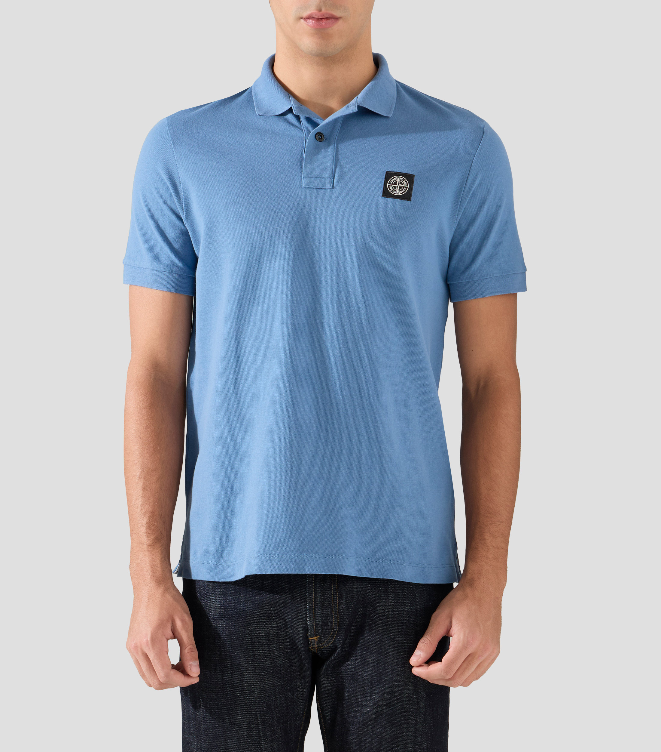 Stone Island Playera tipo polo manga corta lisa Hombre |El Palacio de ...