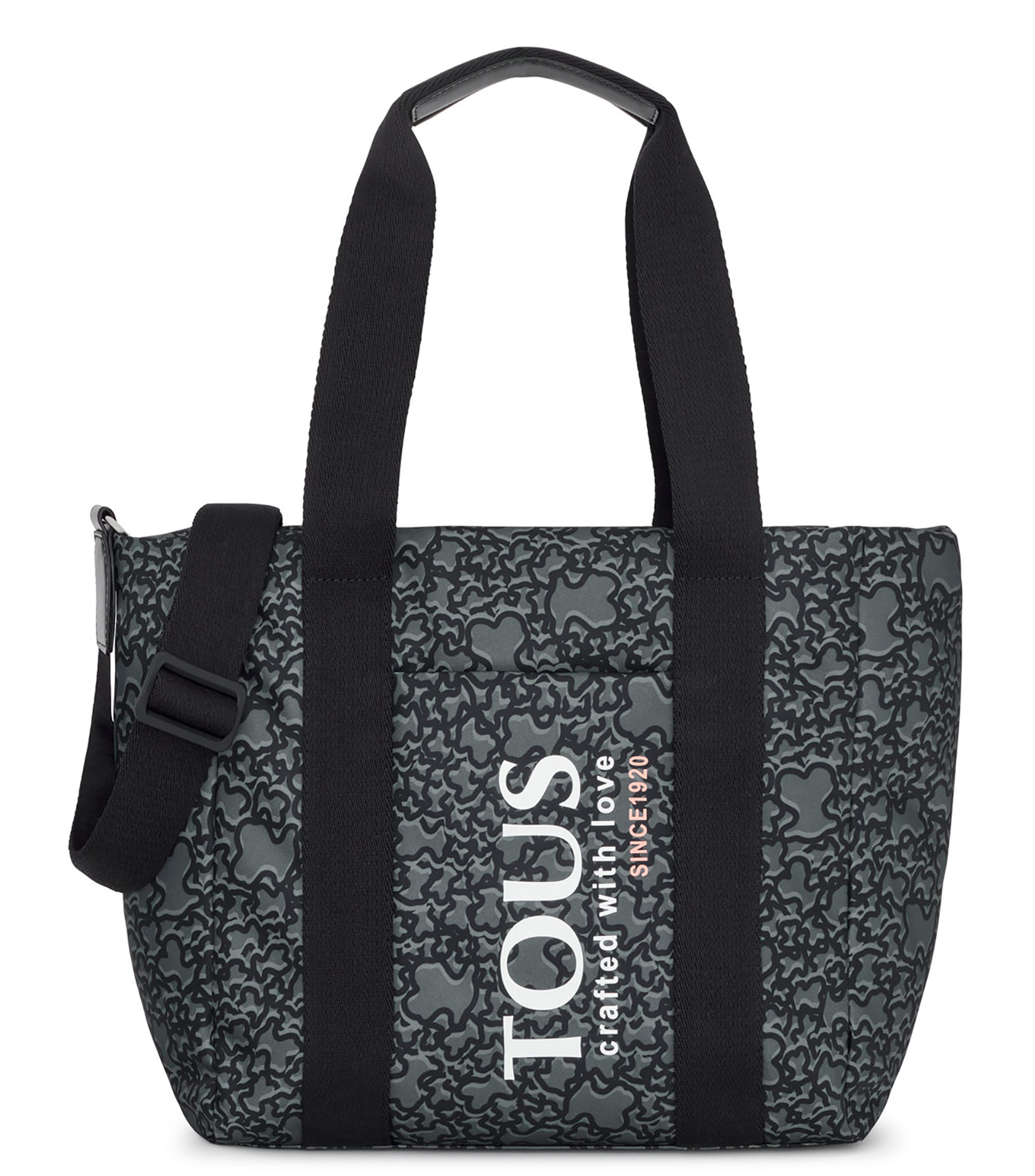 Tous: Bolso tote negro Kaos Mini Evolution Nylon Mujer | El Palacio de ...
