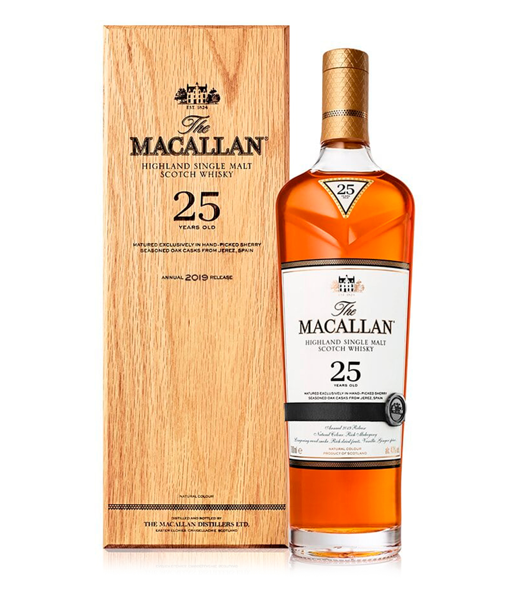 The Macallan Whisky Macallan 25 Years Old, 700 ml - El Palacio de Hierro