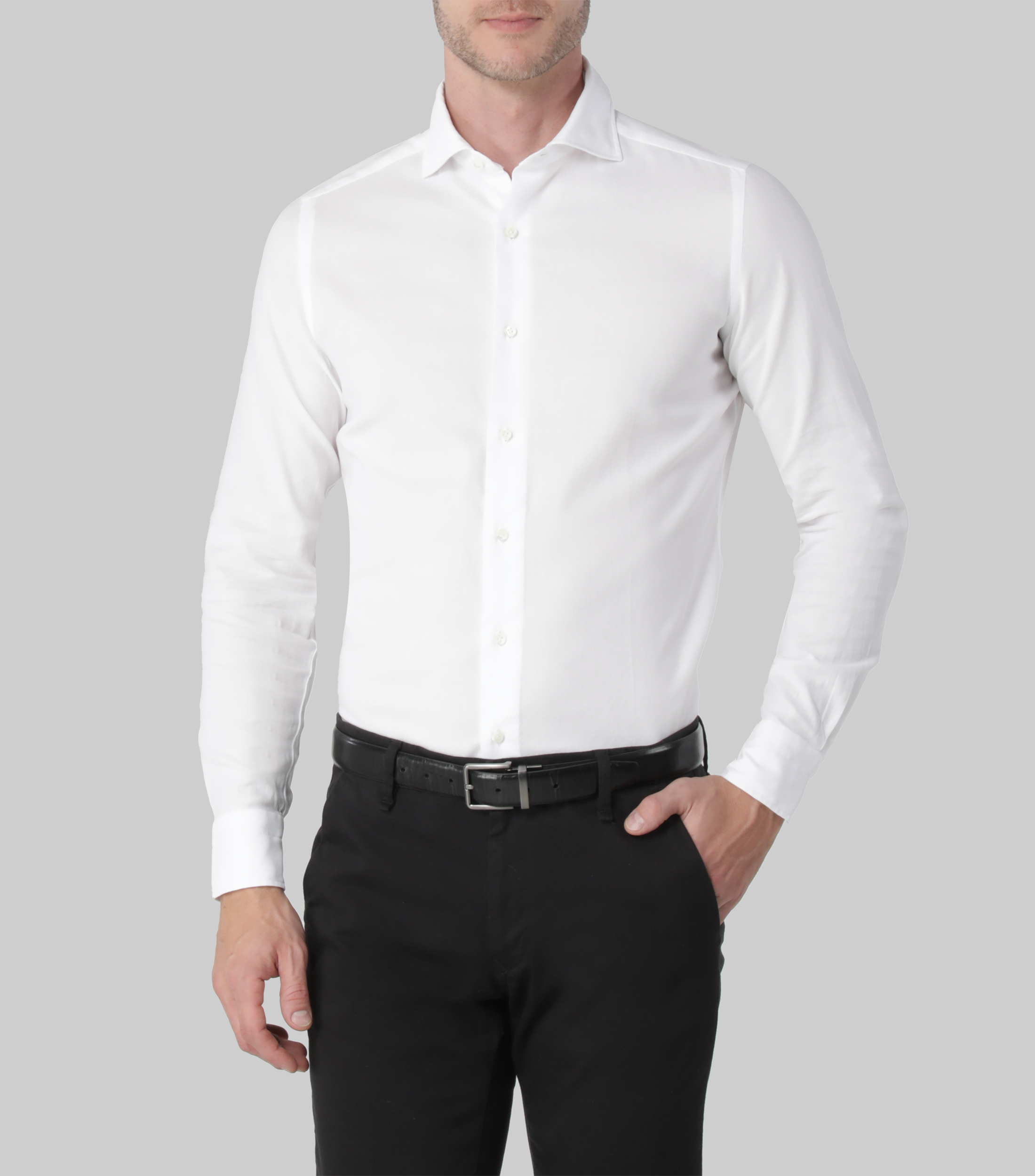 Luigi Borelli: Camisa lisa de manga larga Hombre | El Palacio de Hierro