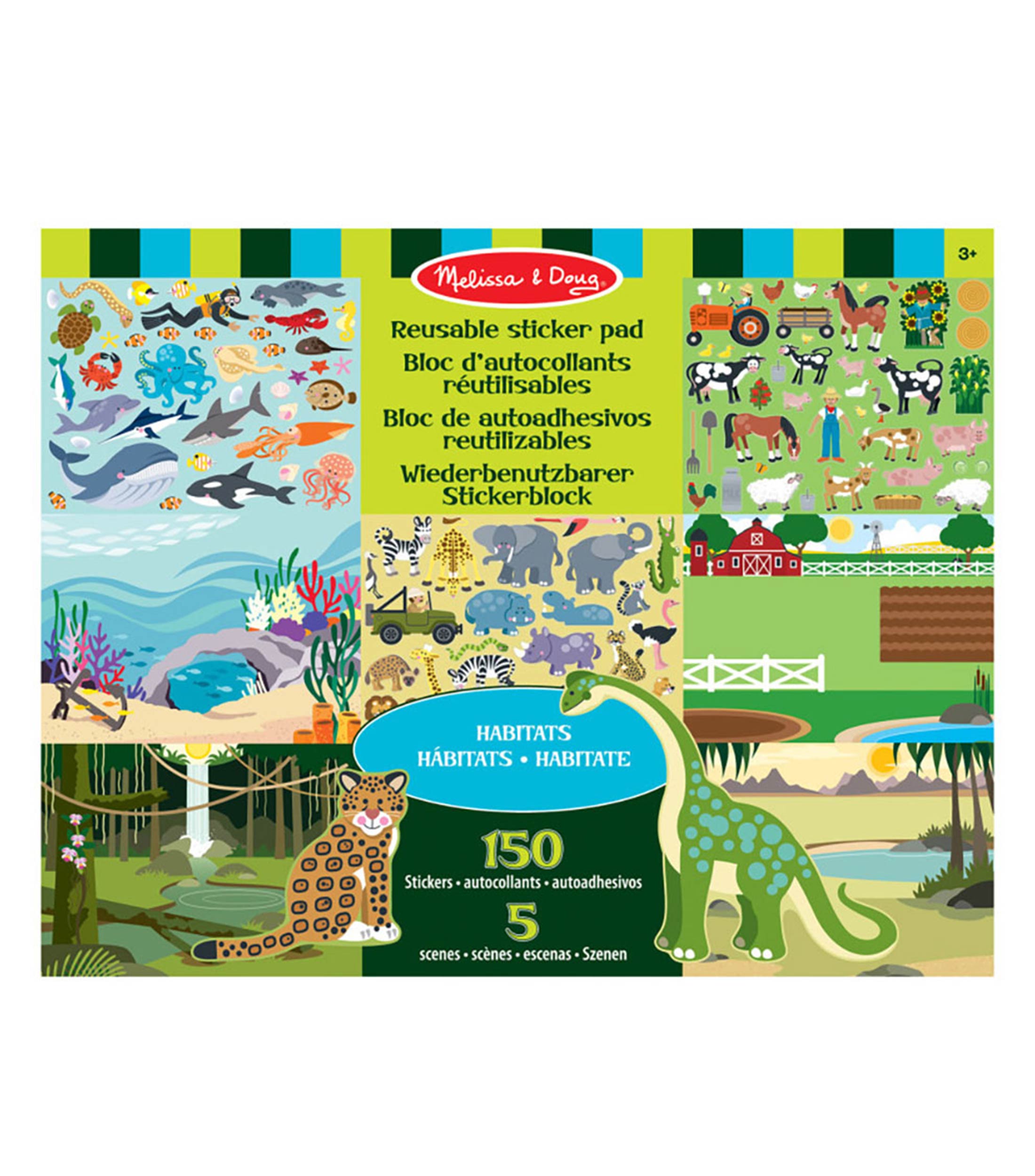 Melissa & Doug: Reusable Sticker Pad - Habitats | El Palacio de Hierro