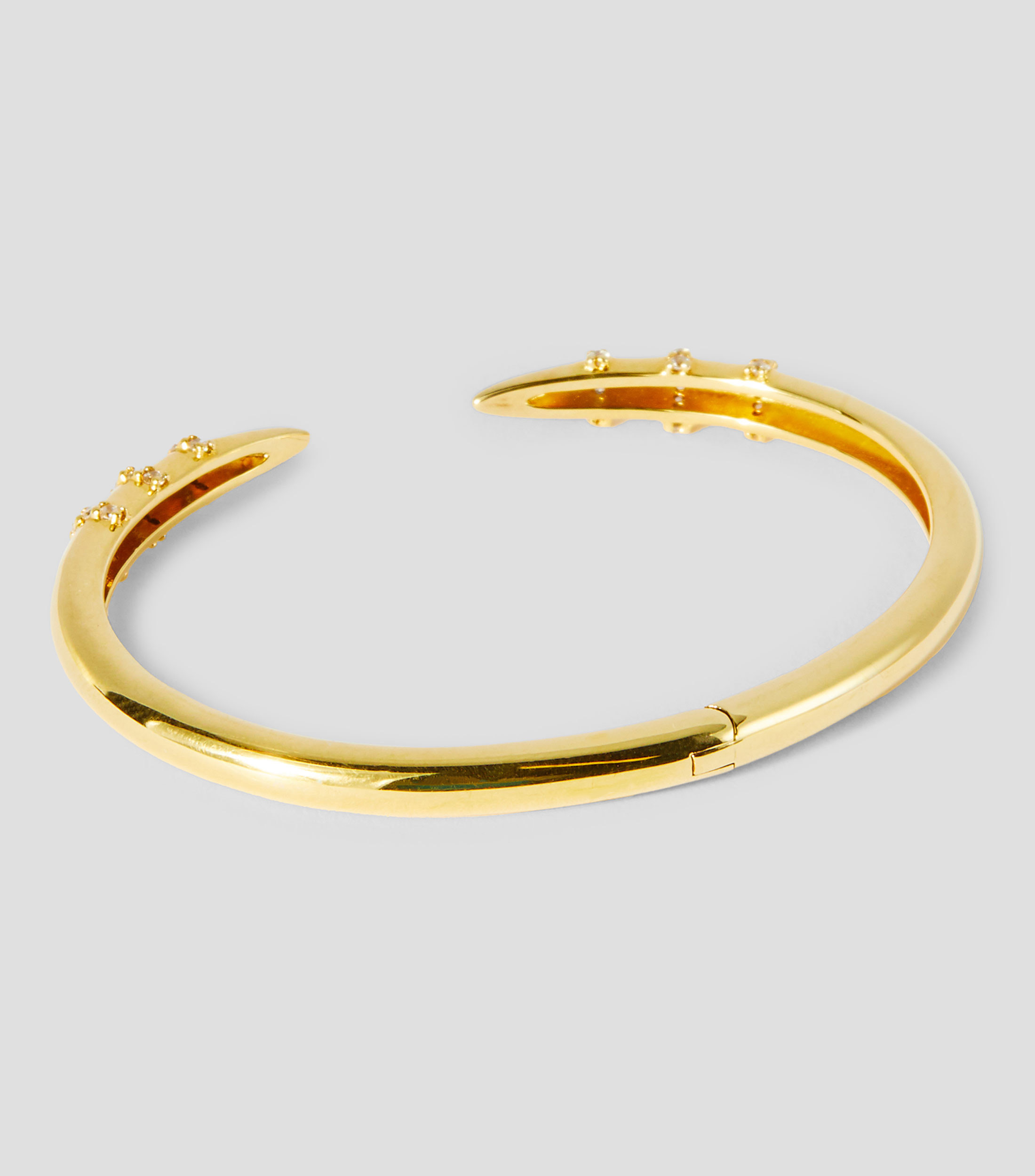 Parpala: Brazalete abierto en plata .925 Kate con circonias Mujer | El ...