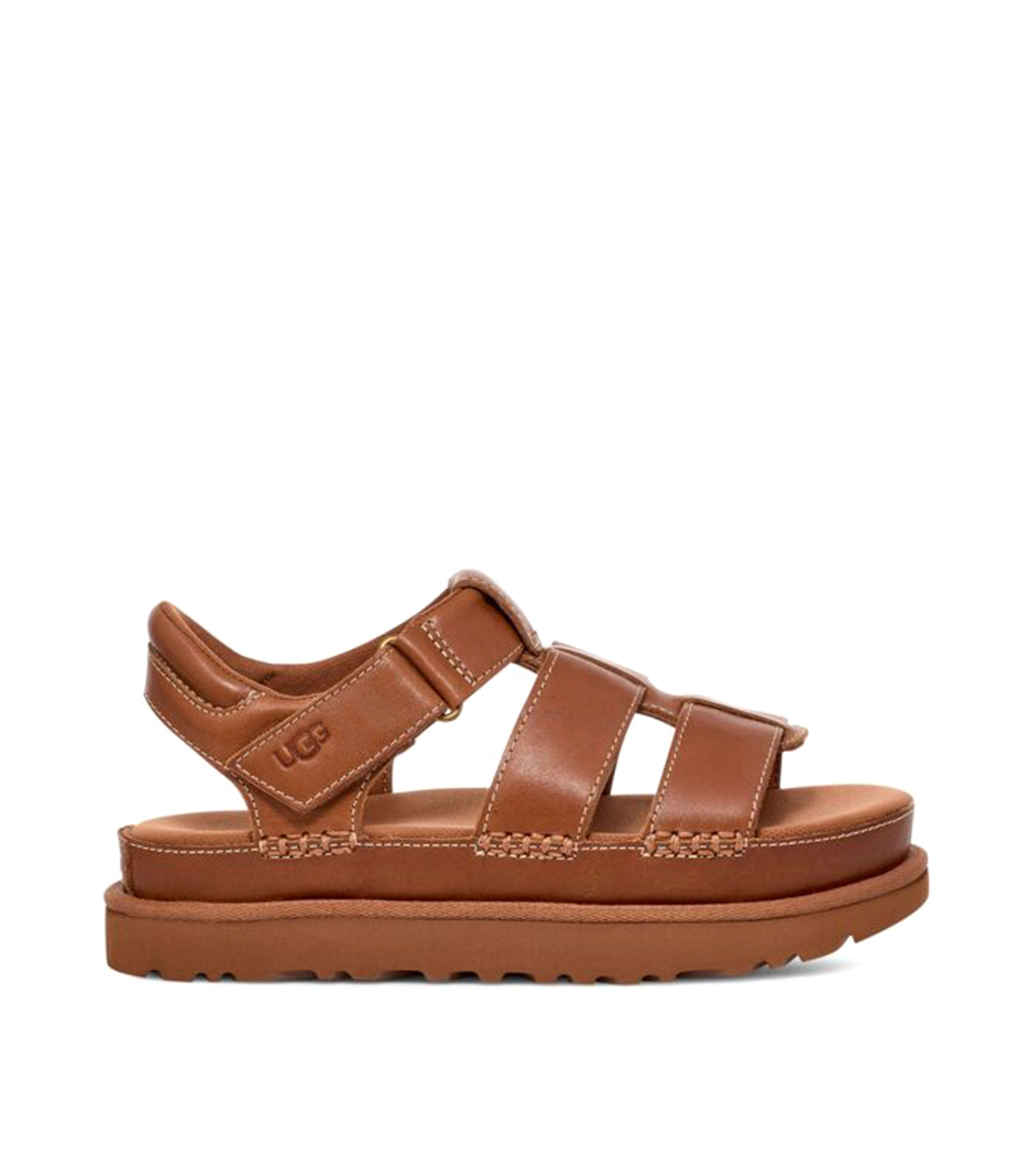 Ugg: Sandalias con tacón bajo de plataforma Goldenst Mujer | El Palacio ...