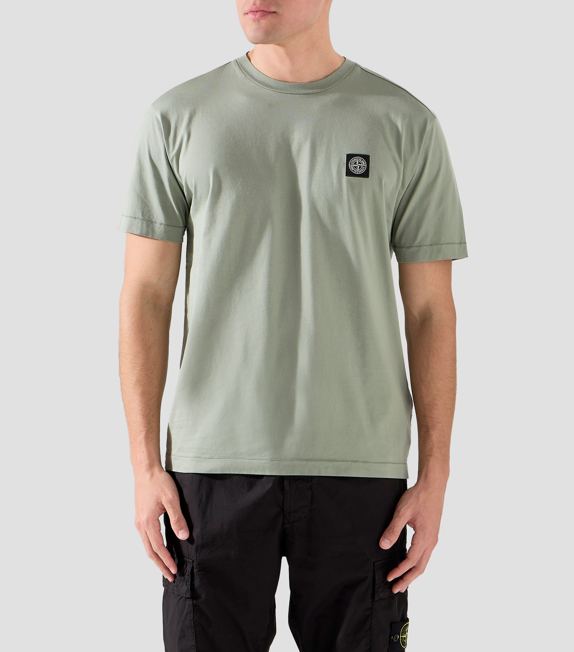 Stone Island: Playera de cuello redondo con manga corta Hombre | El ...