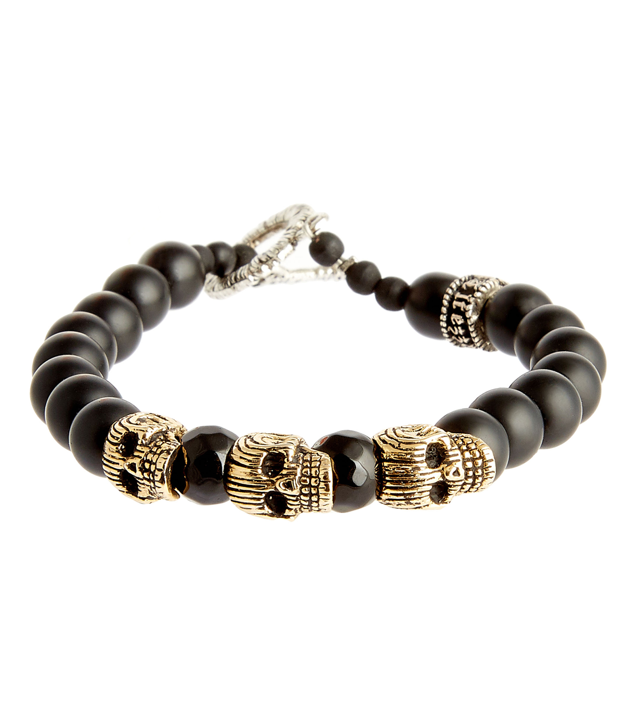 Altezza Rock | BRAZALETE TRIPLE STRIPES GOLD SKULL BR | El Palacio de ...