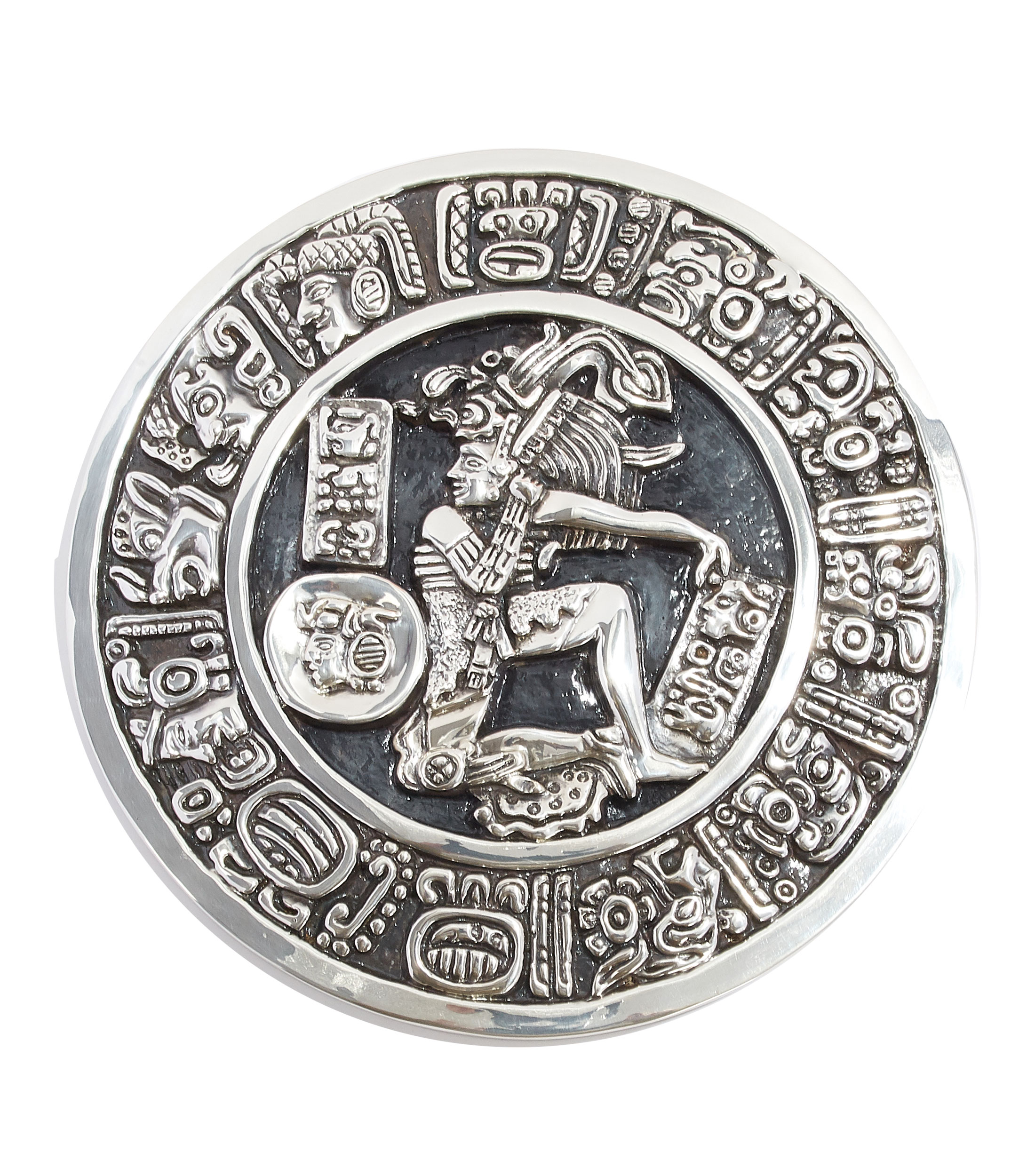 D'Argenta Disco de Chinkultic en cobre con baño de plata - El Palacio ...