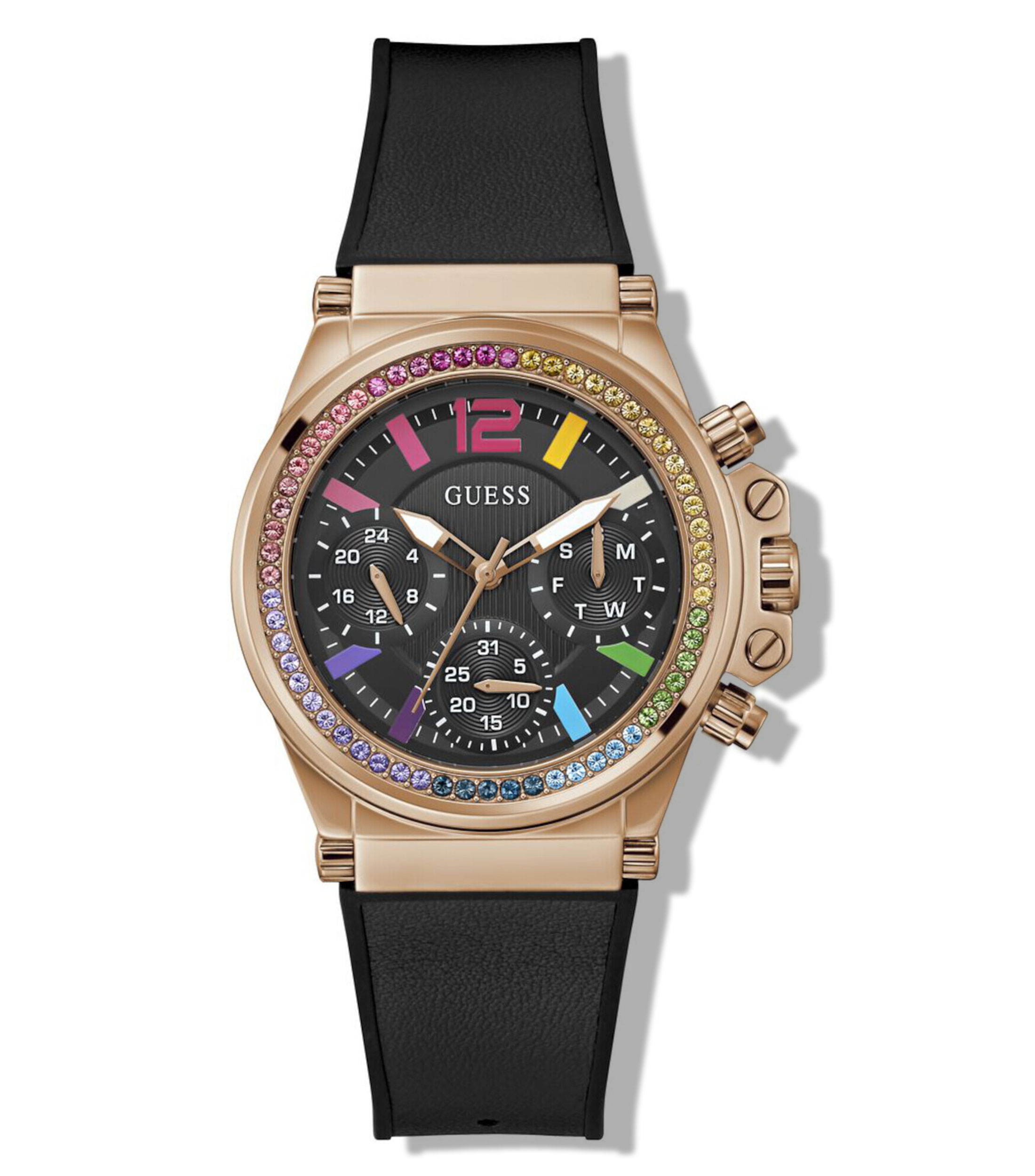 Guess Reloj para Mujer Charisma Edición Especial, Rosa, Negro - El ...