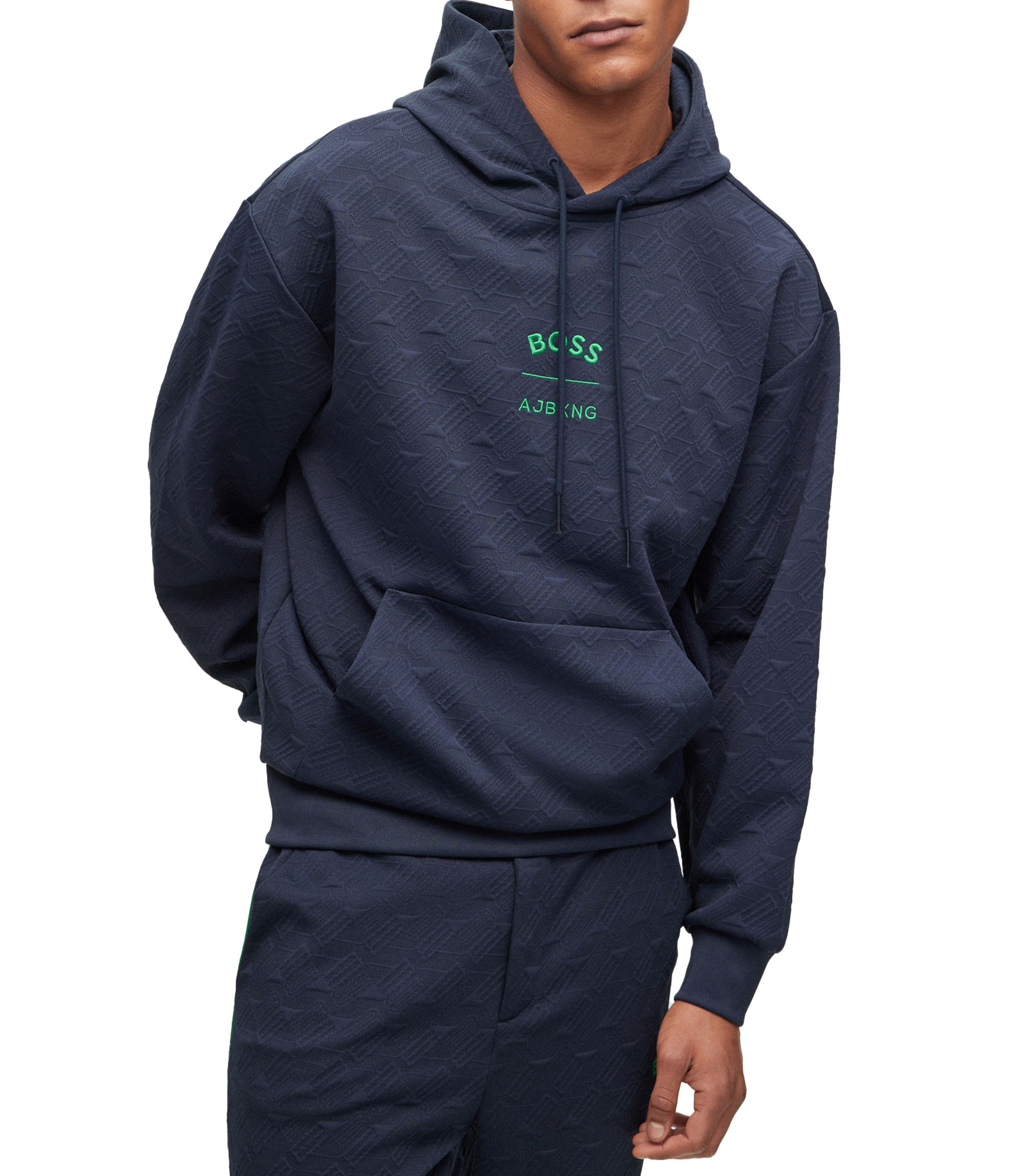 Boss: Sudadera con capucha Boss x AJBXNG con monogram Hombre | El ...