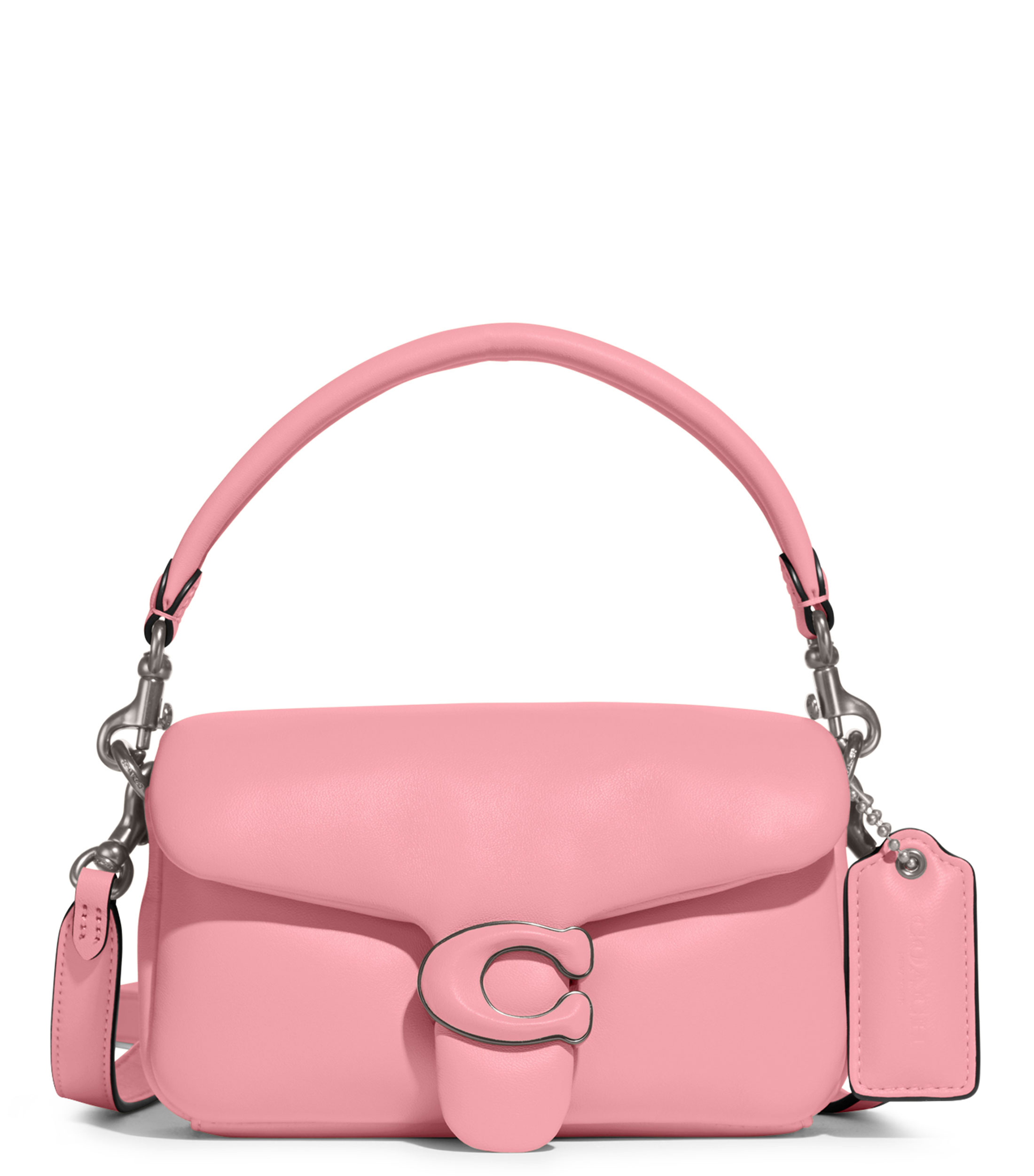 COACH: Bolso crossbody rosa en piel Pillow Tabby Mujer | El Palacio de ...