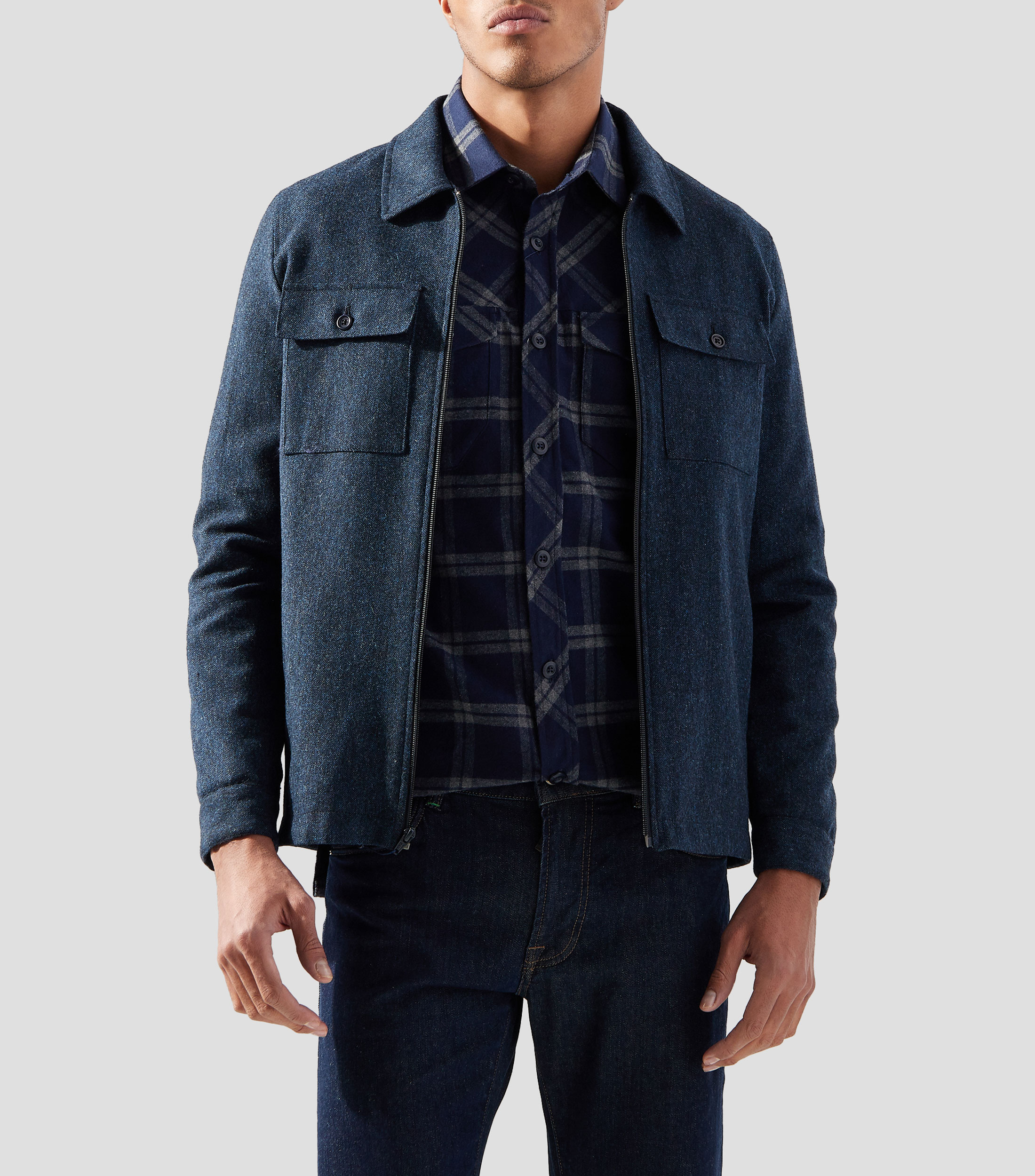 Chester & Peck Chamarra bomber con bolsillos de parche Hombre - El ...