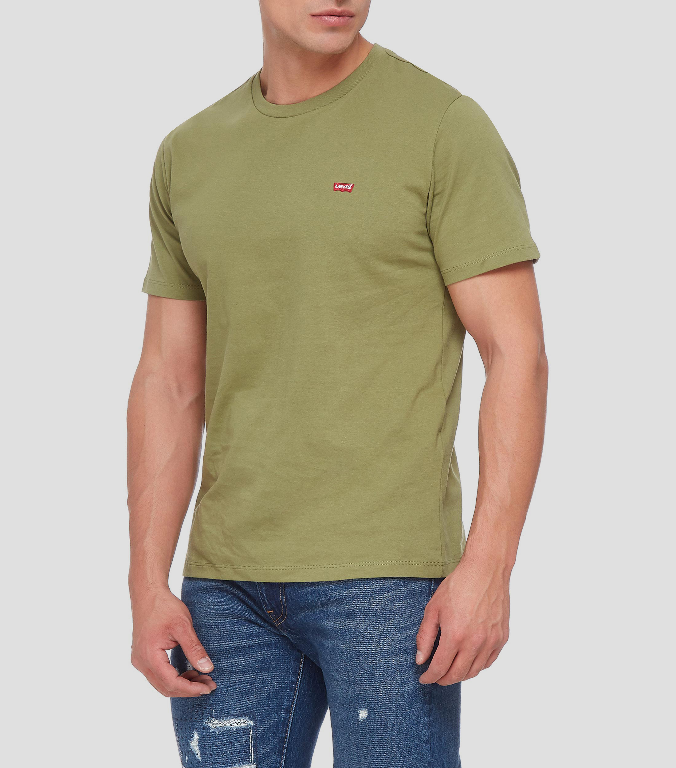 Levi's: Playera verde cuello redondo manga corta Hombre | El Palacio de ...