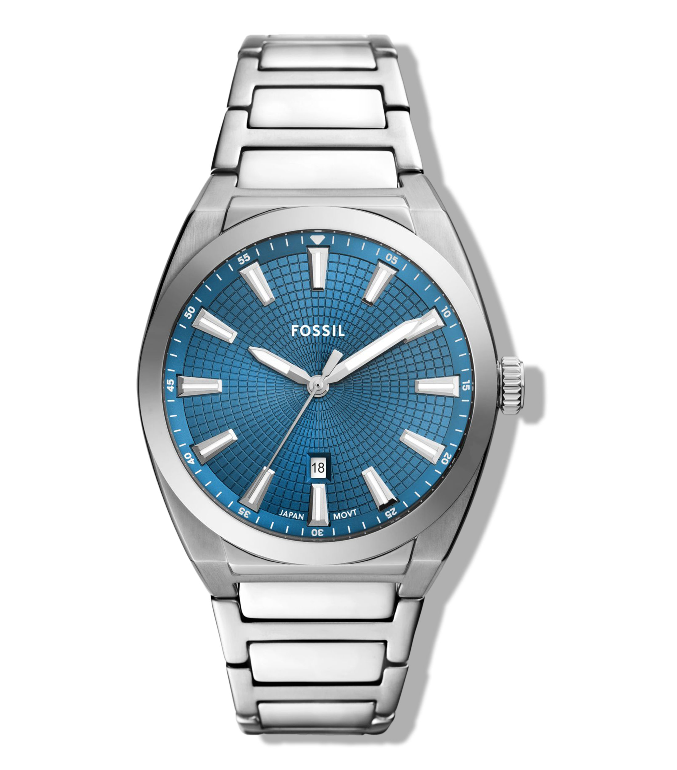 Fossil: Reloj para Hombre casual Everett plateado, azul | El Palacio de ...