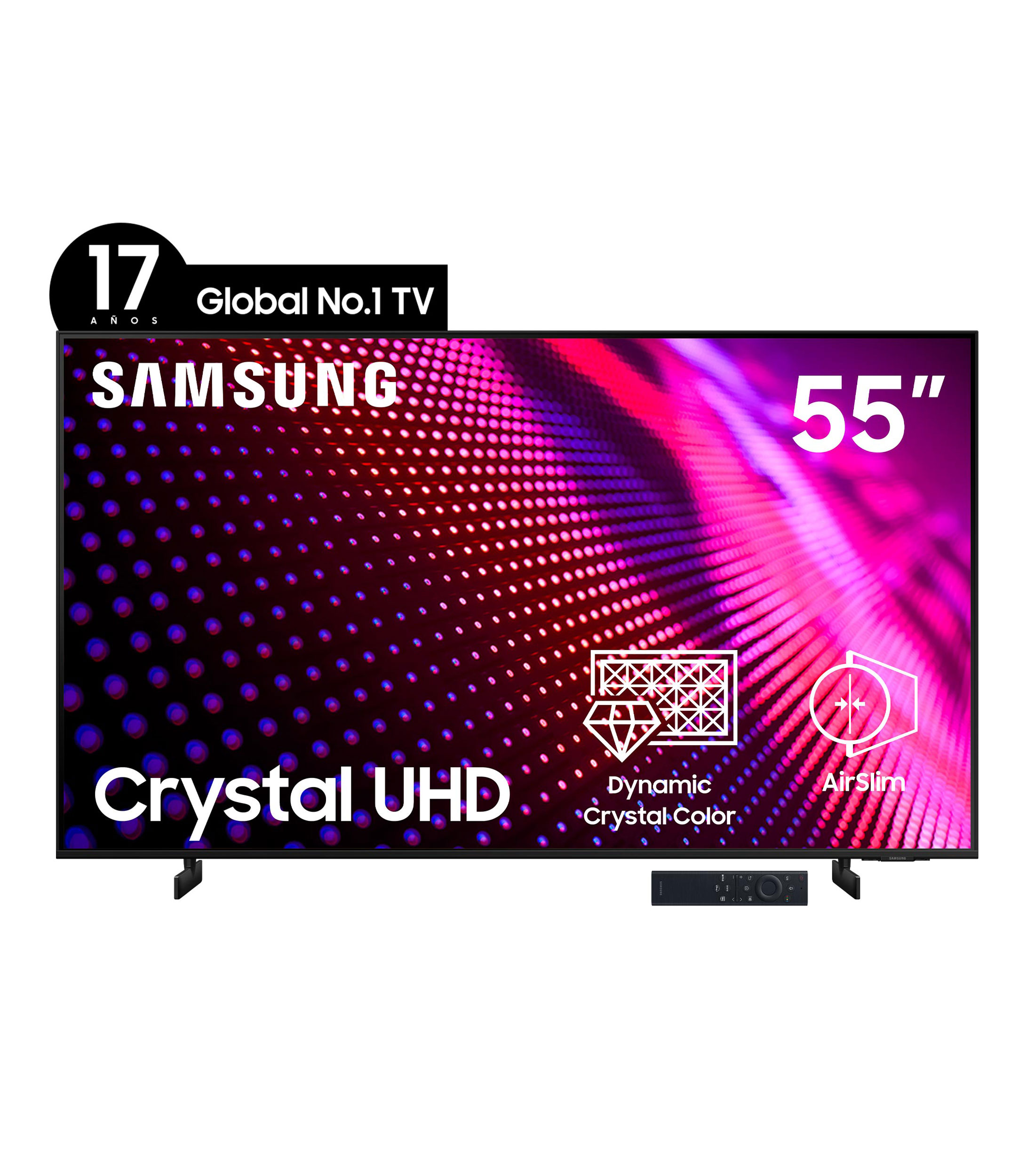 Samsung: Pantalla 55 Pulgadas Plana CRYSTAL UHD 4K UN55AU8000FXZX | El ...