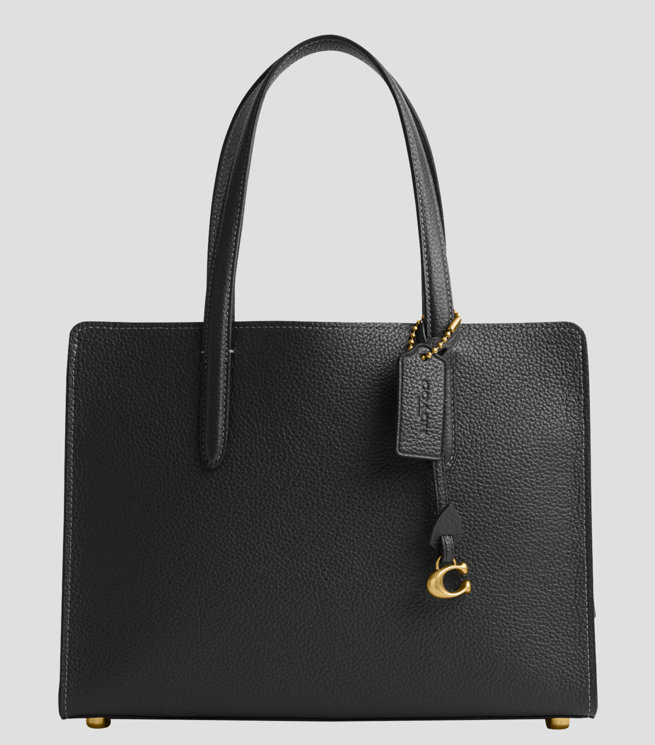 COACH: Bolsa Tote negra en piel granulada Mujer | El Palacio de Hierro