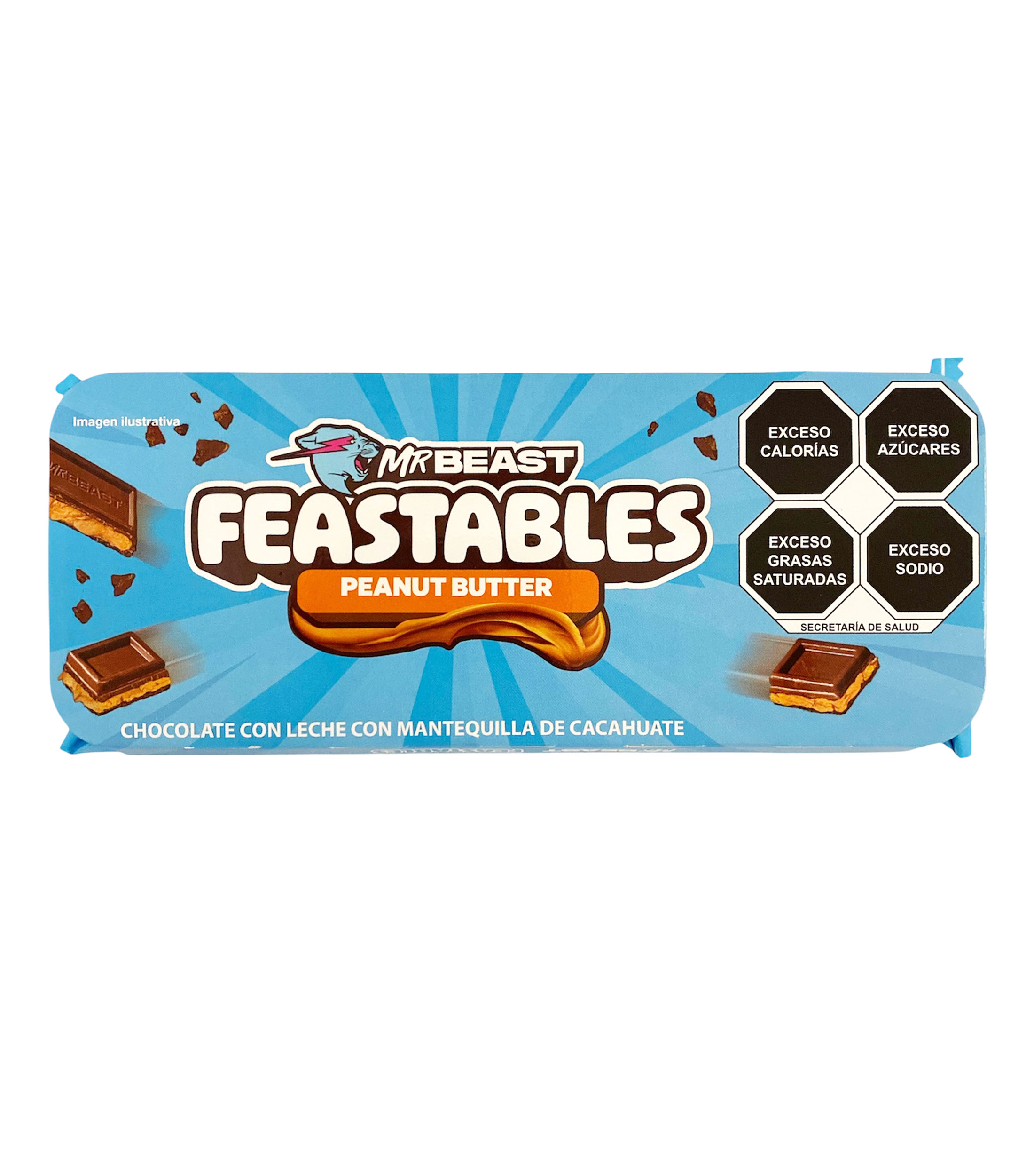 Feastables: Chocolate Peanut Butter, 60 g | El Palacio de Hierro
