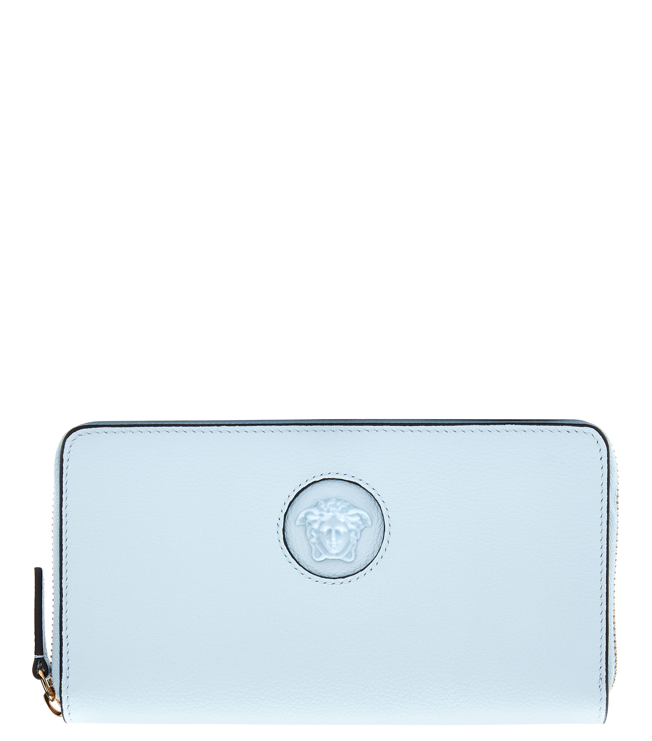 Versace: Cartera azul en piel La Medusa Mujer | El Palacio de Hierro