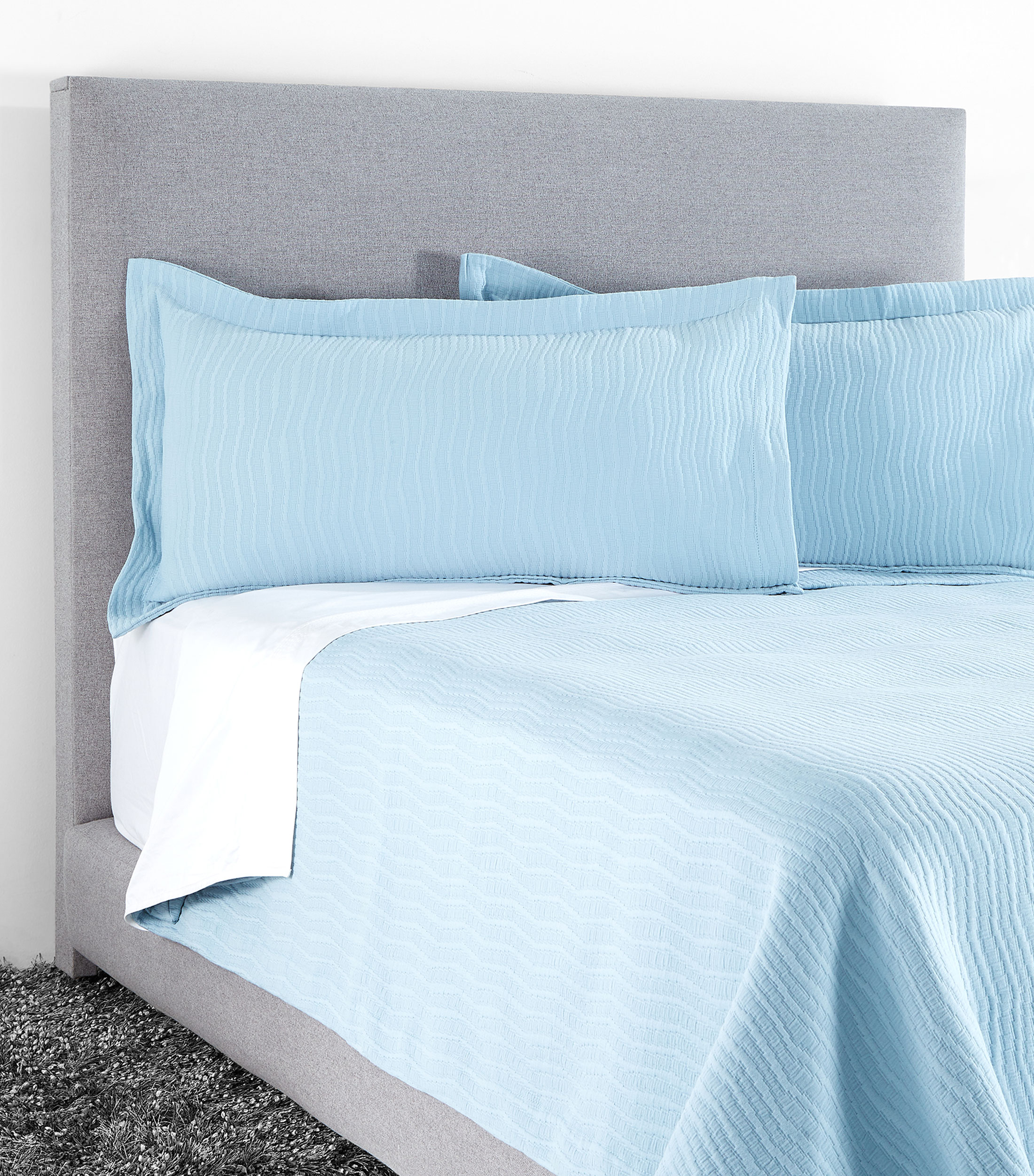 Domingos Colcha King Size Ondas Azul - El Palacio de Hierro