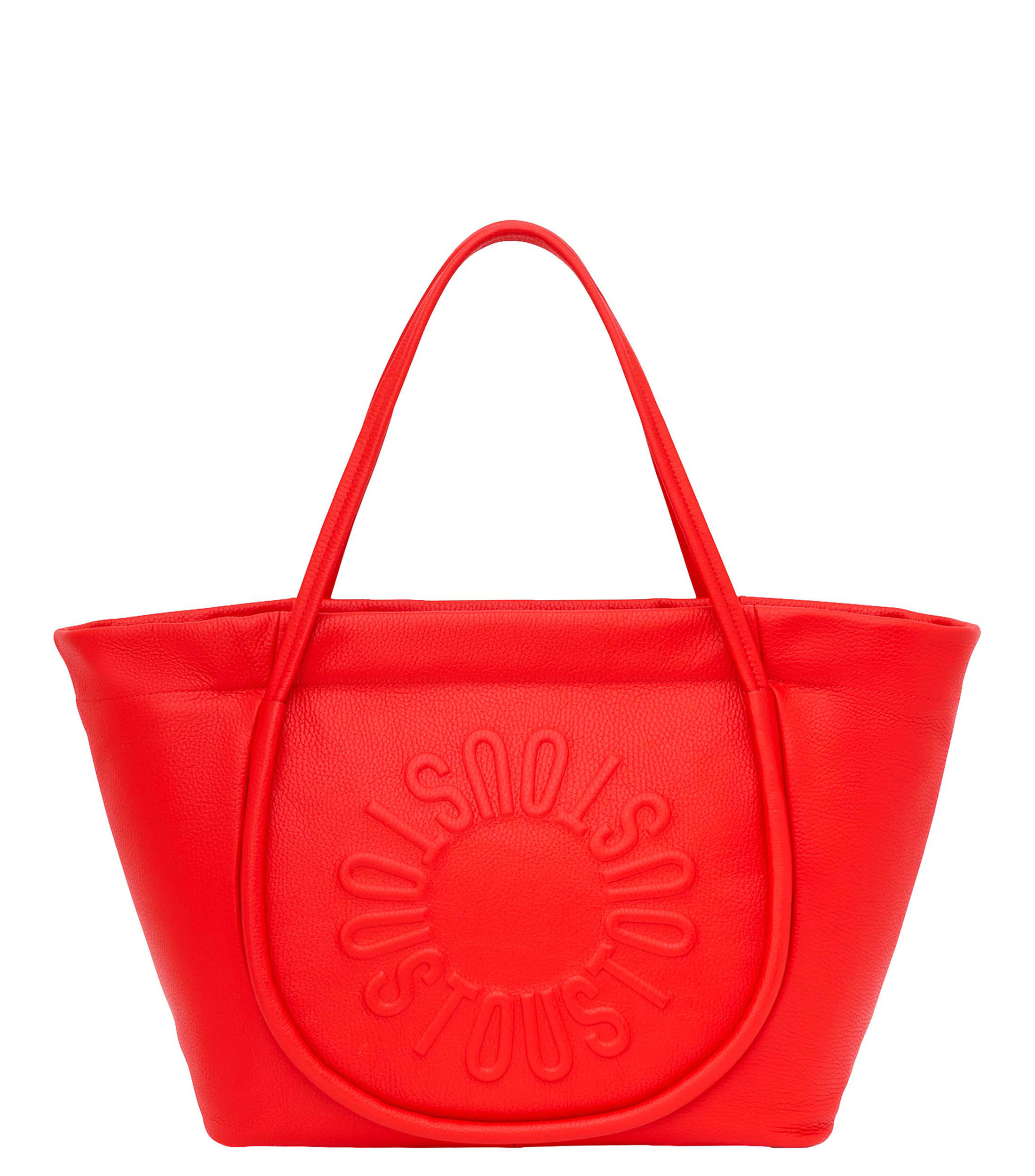 Tous: Bolso hobo capazo rojo en piel Miranda texturizado Mujer | El ...