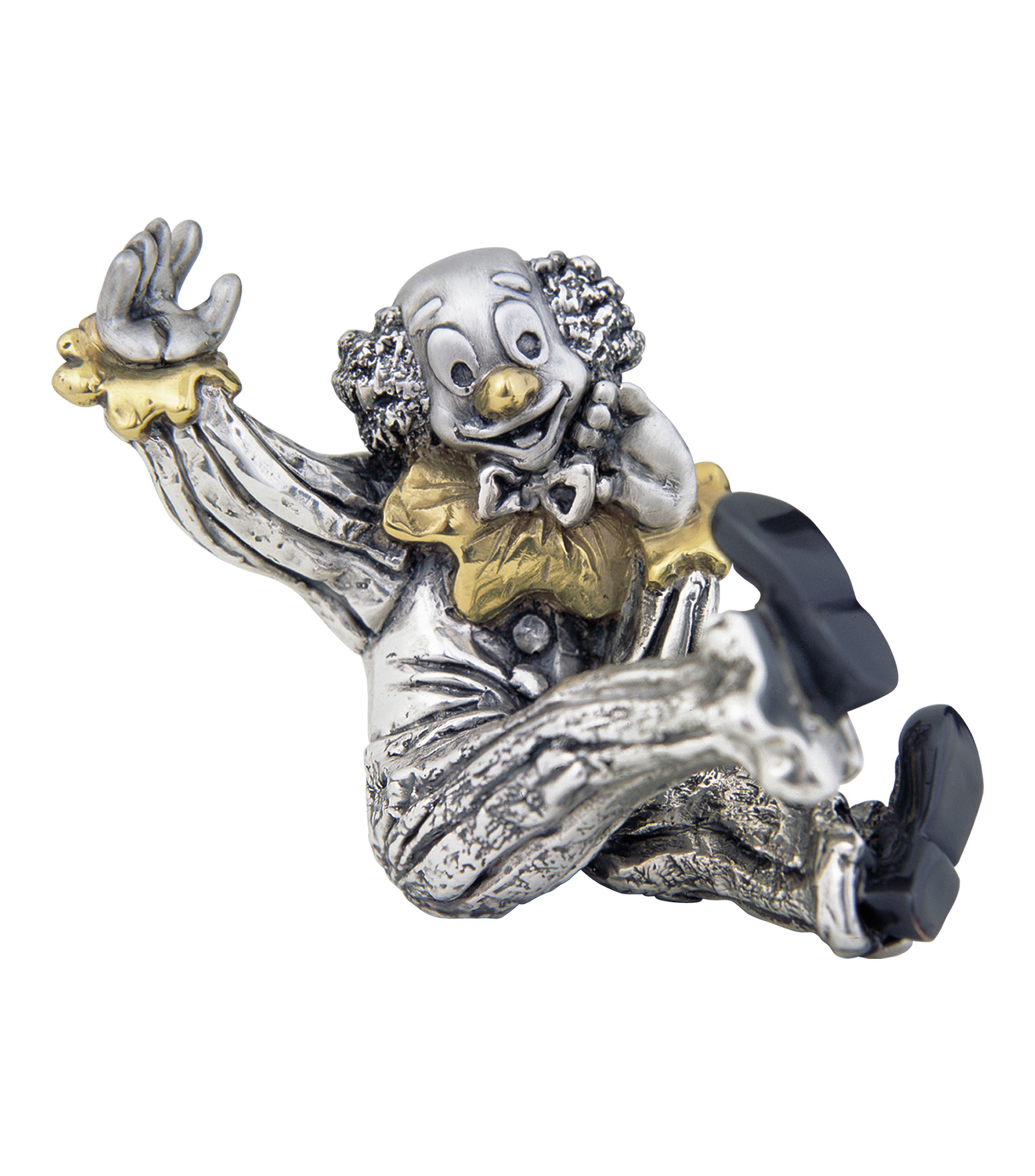 D'Argenta: Escultura Payaso sentado en cobre con baño de plata | El ...