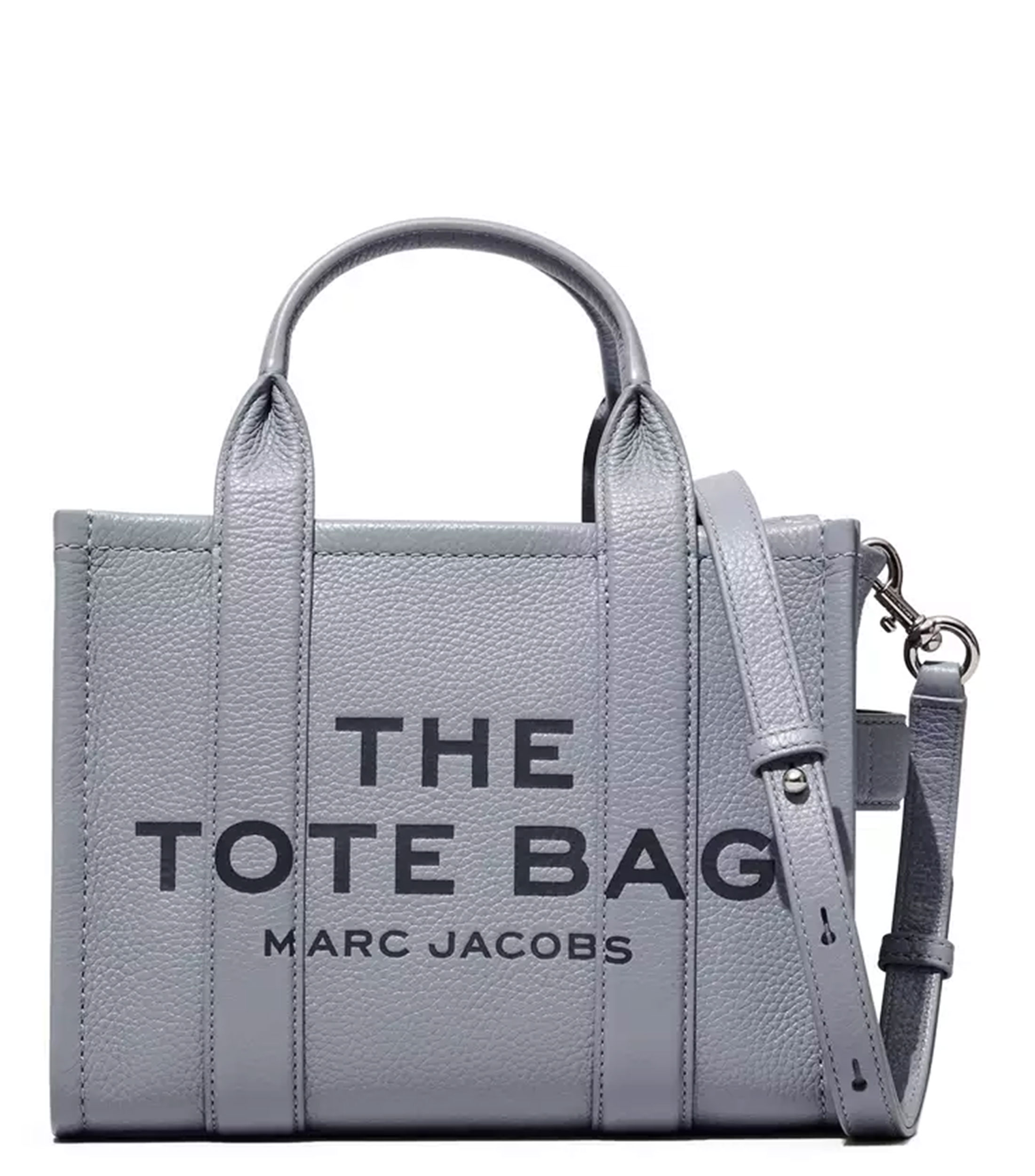 Marc Jacobs: Bolso Tote Gris en piel Mini Traveler granulado Mujer | El ...