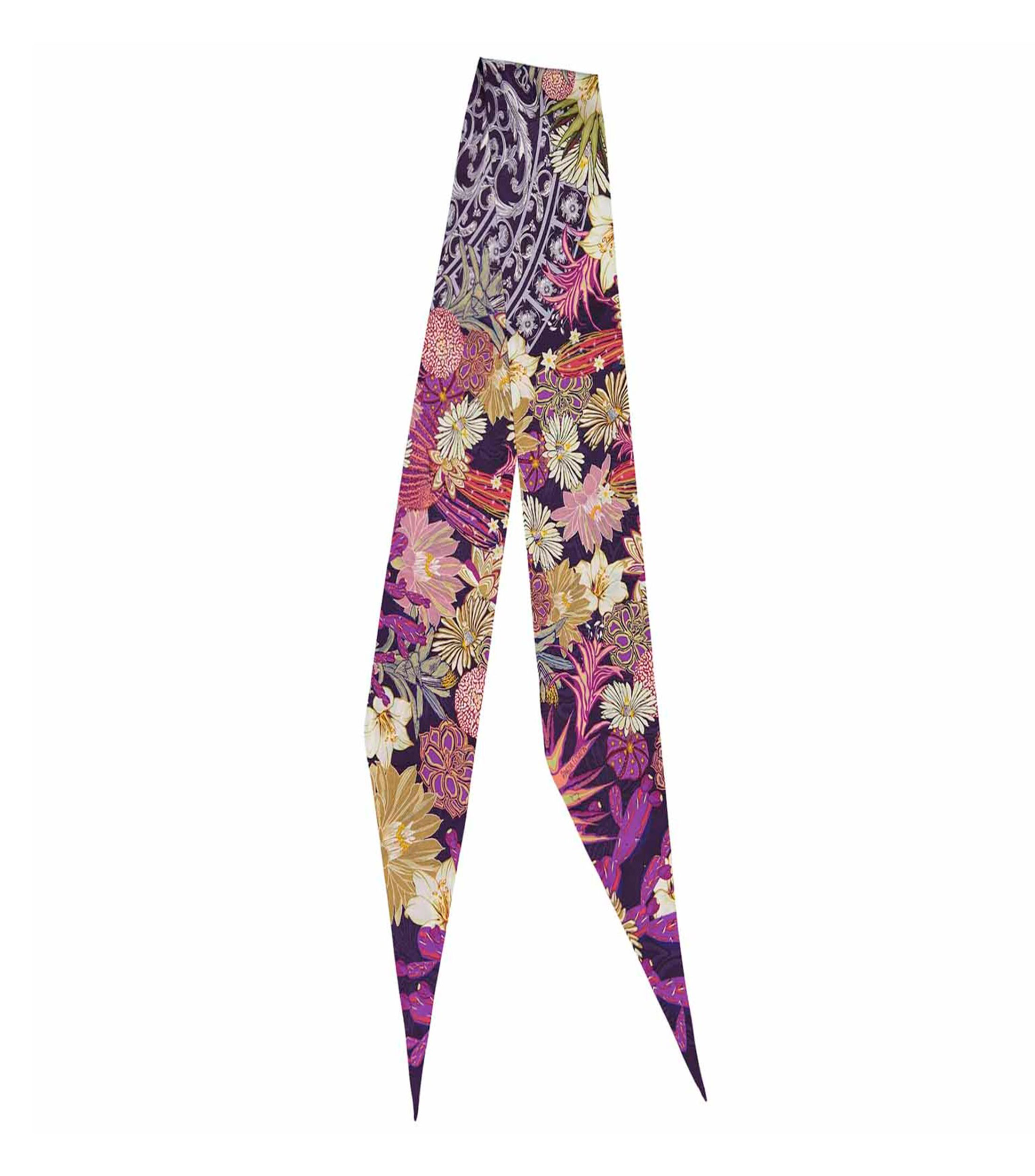 Pineda Covalin: Bufanda en seda lila Diagonal Cactáceas Jardín Botánico ...