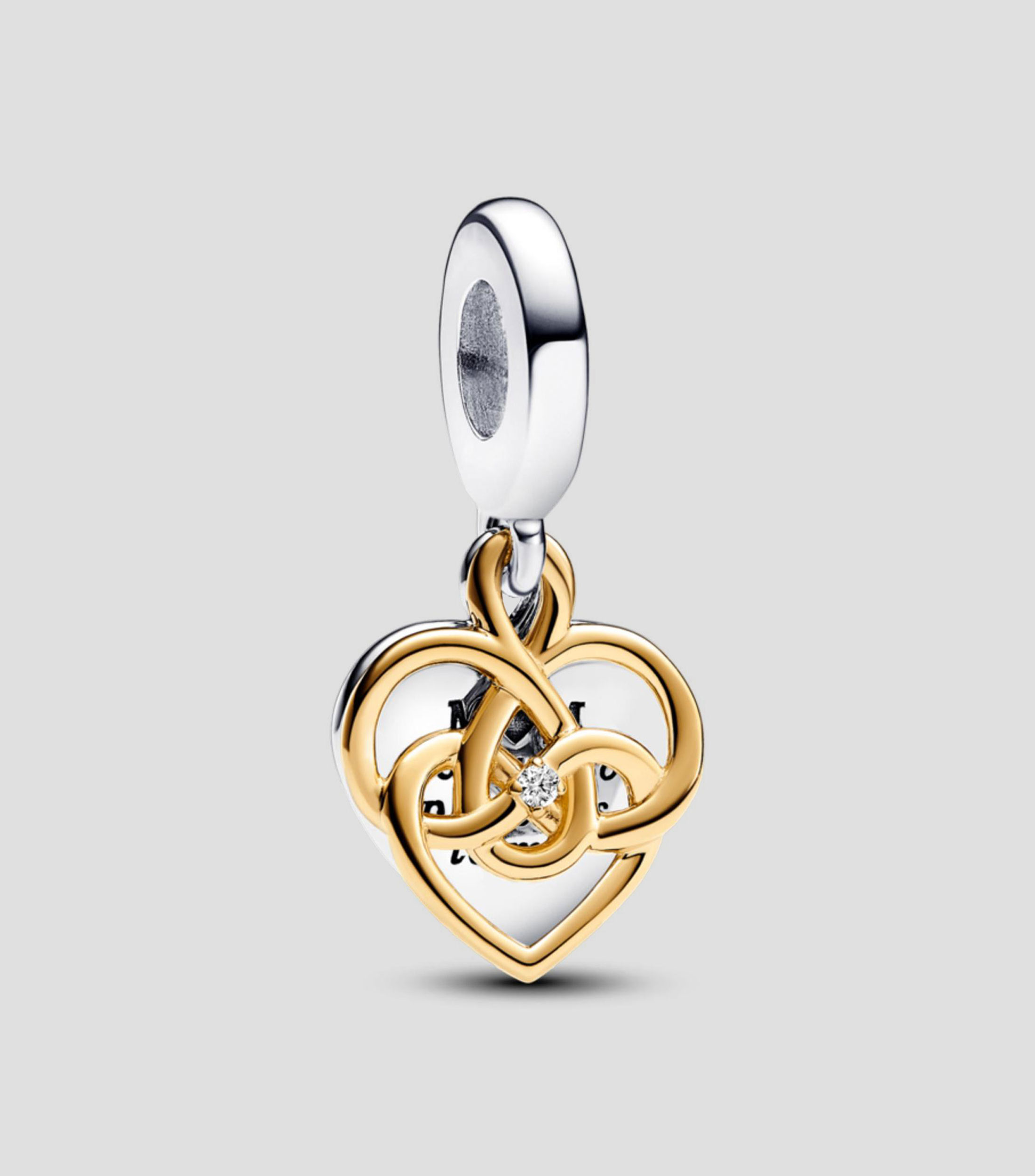 Pandora Charm en Plata .925 Corazón Entrelazado con Incrustación Mujer ...
