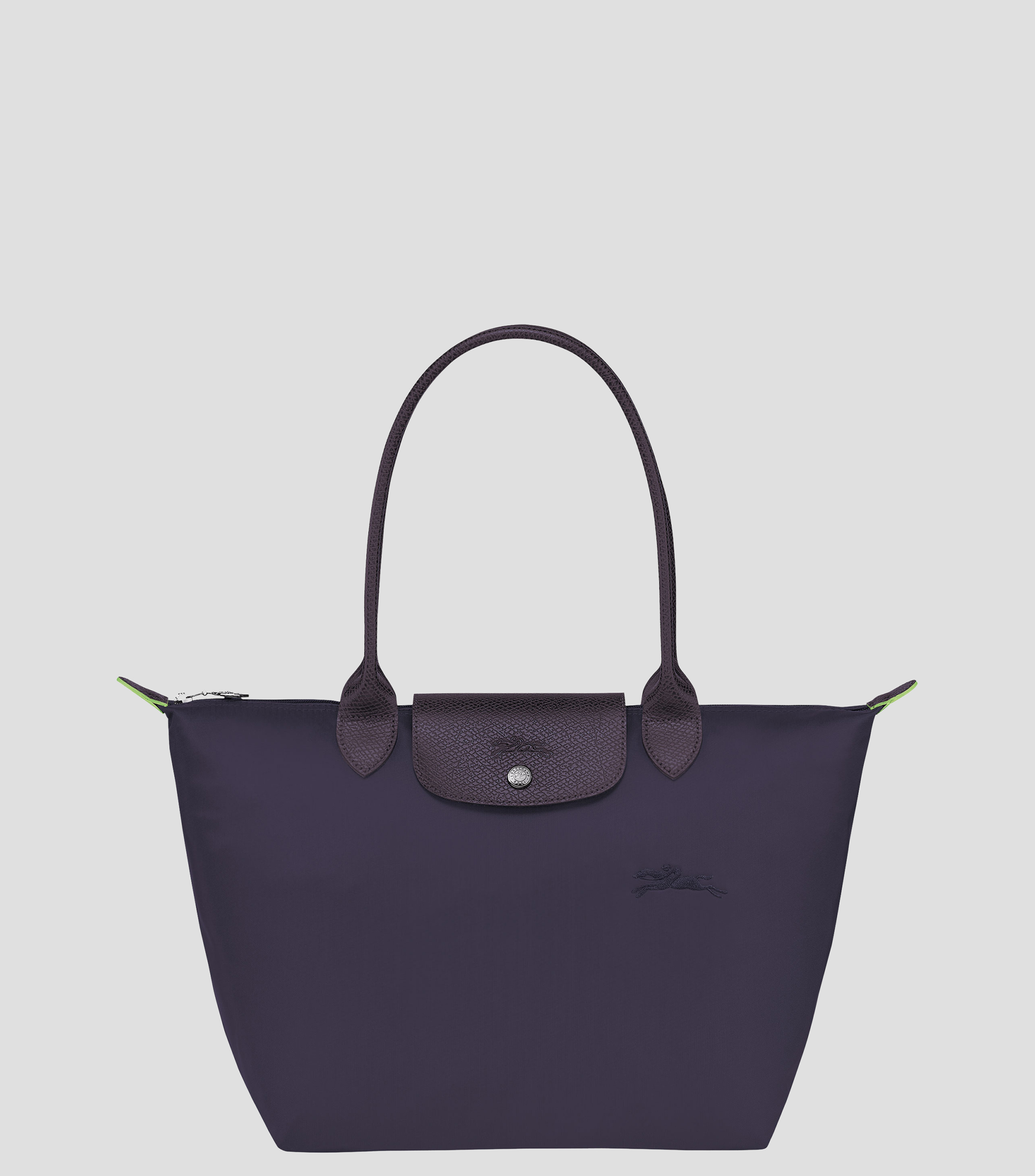 Longchamp: Bolso shoulder Le Pliage Green con logotipo Mujer | El ...