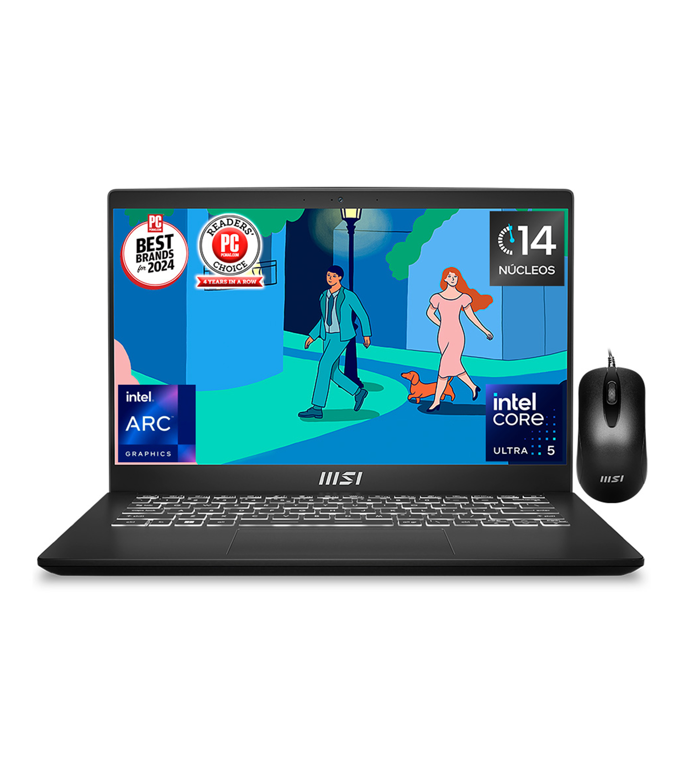 MSI Laptop Modern 15 H AI C1MOG, 15.6", Intel Core Ultra 5-125H, RAM 16 ...