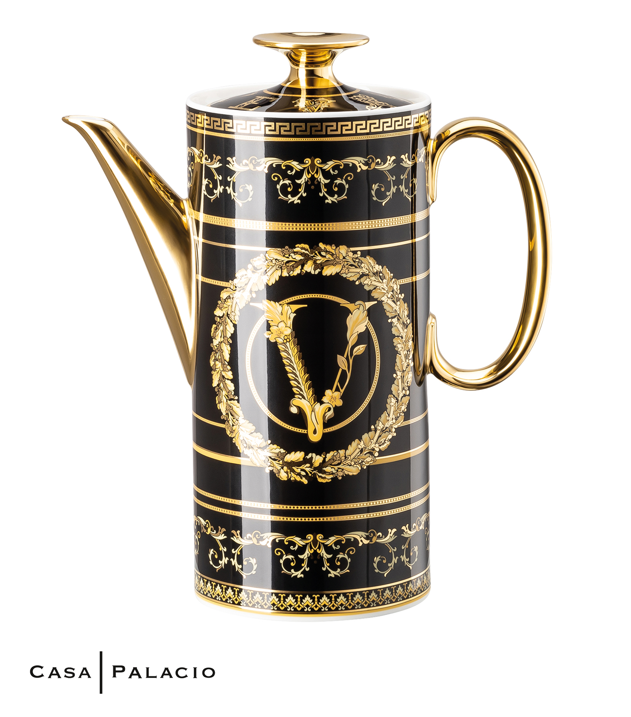 Versace Cafetera Virtus Gala negra - El Palacio de Hierro