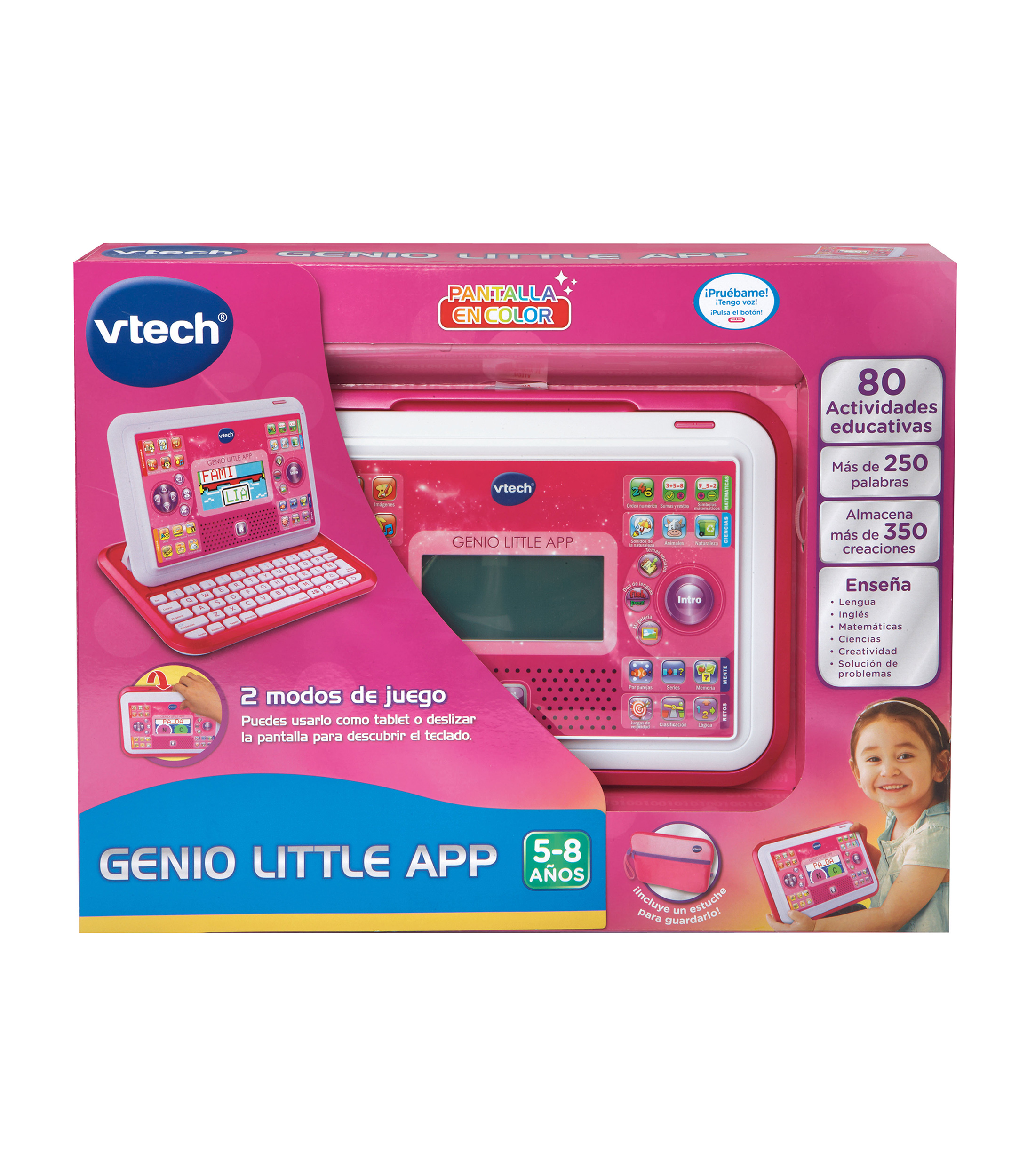 VTech Ordenador Infantil, Genio Little App, rosa - El Palacio de Hierro