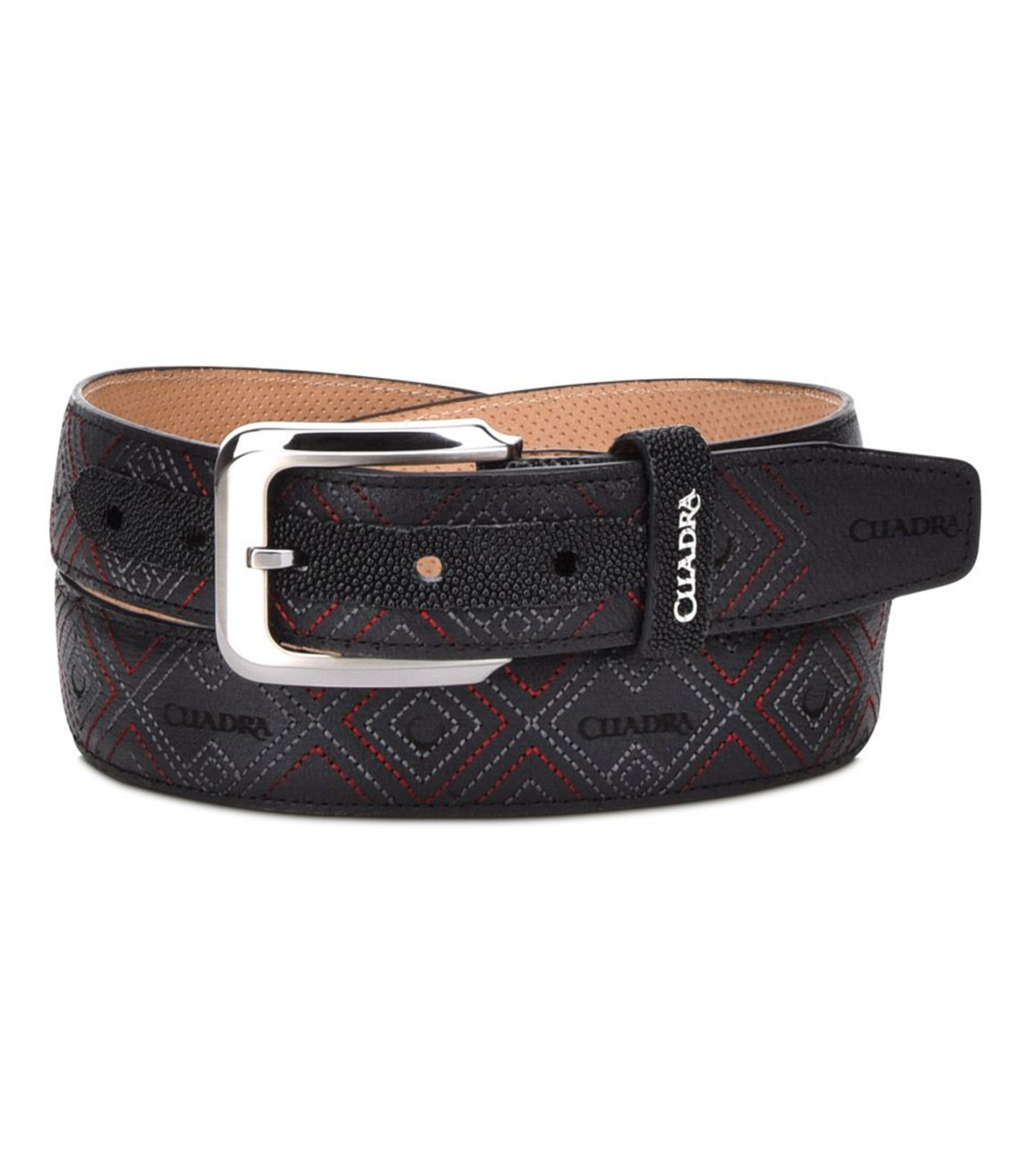 Cuadra Cinturón en piel negra Hombre - El Palacio de Hierro