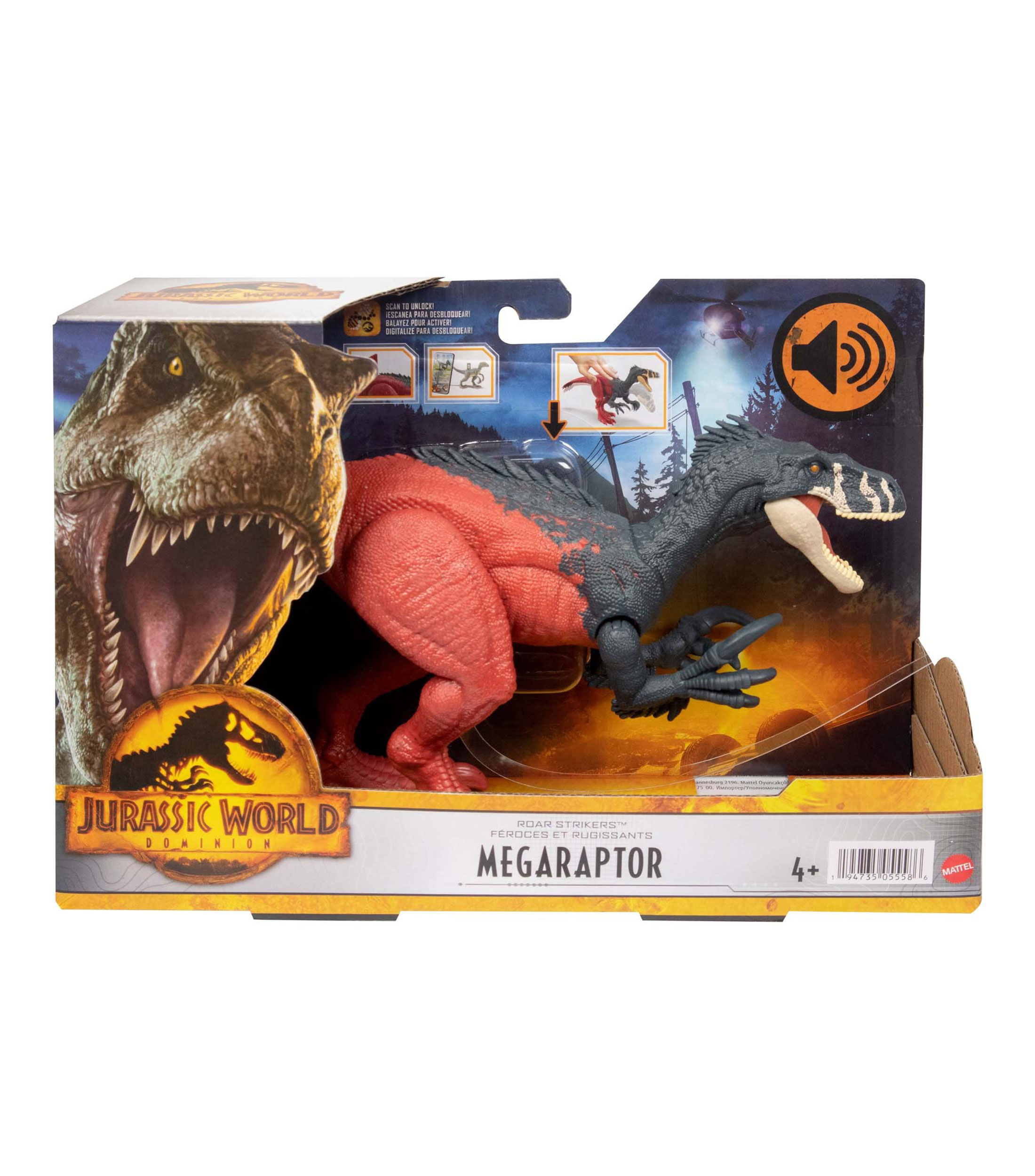 Mattel Juguete Jurassic World Megaraptor Ruge y Ataca con Sonido - El ...