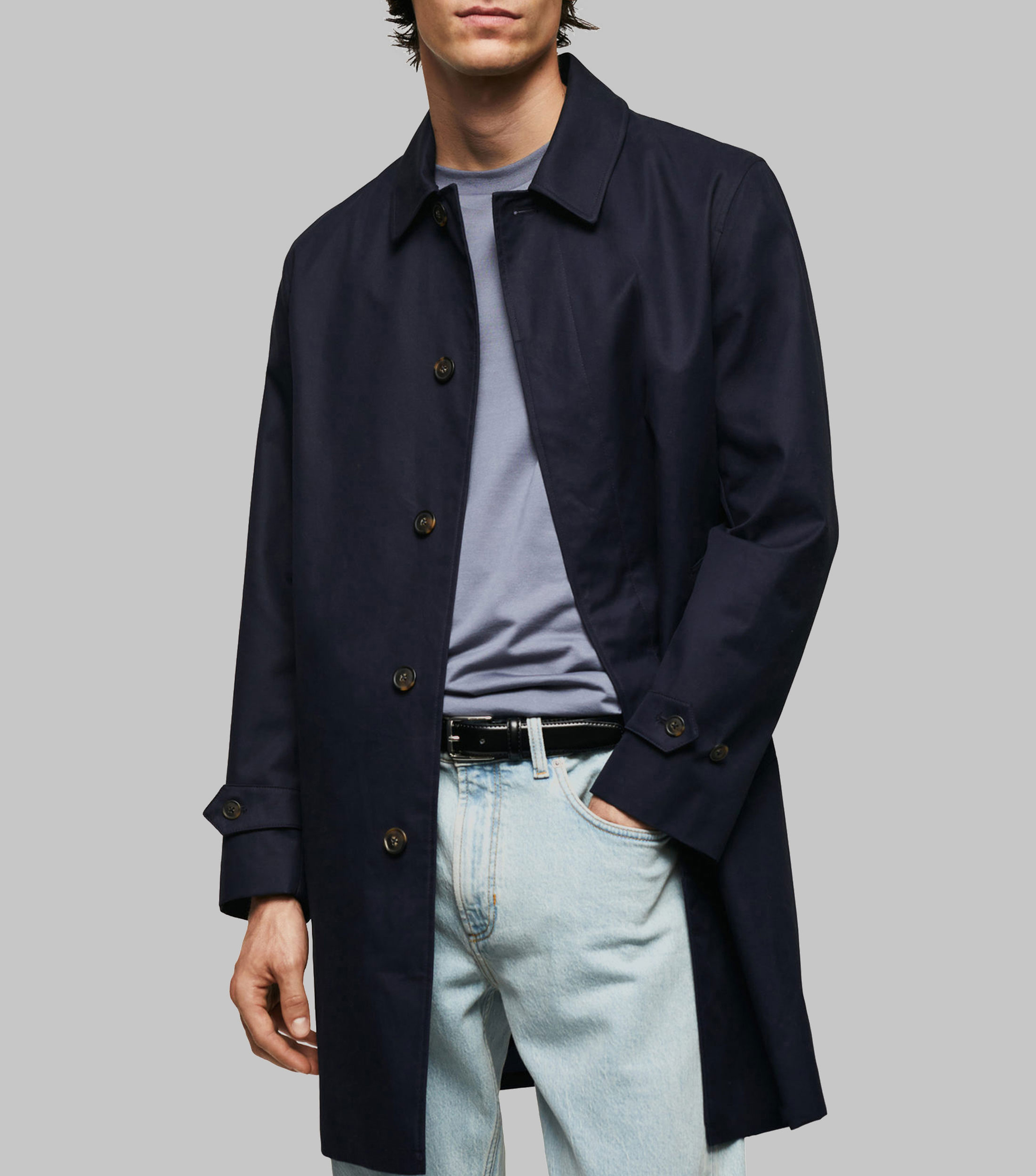 Mango Gabardina con botones Hombre - El Palacio de Hierro